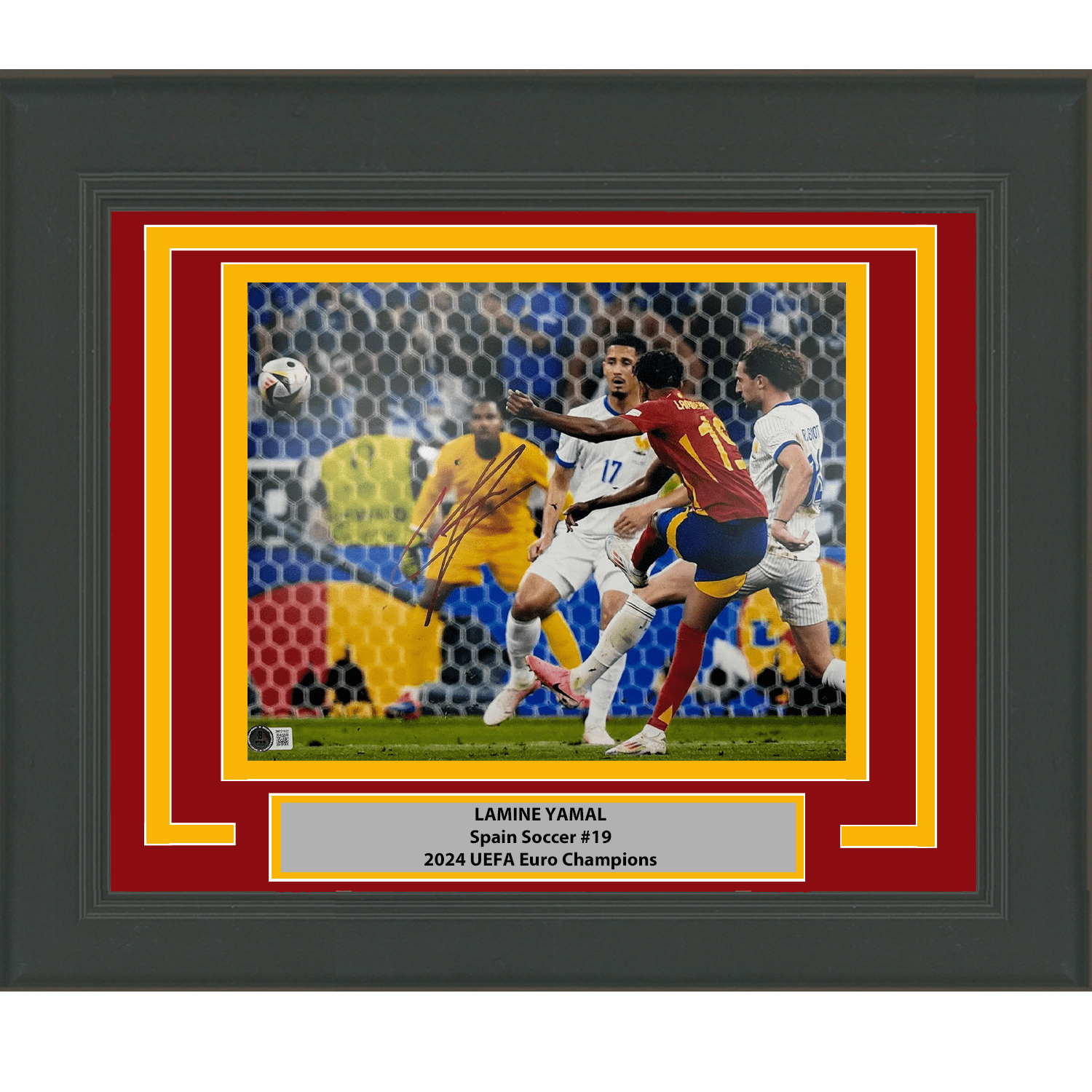 Framed Autographed/Signed Lamine Yamal Spain 11x14 Soccer World Cup ...
