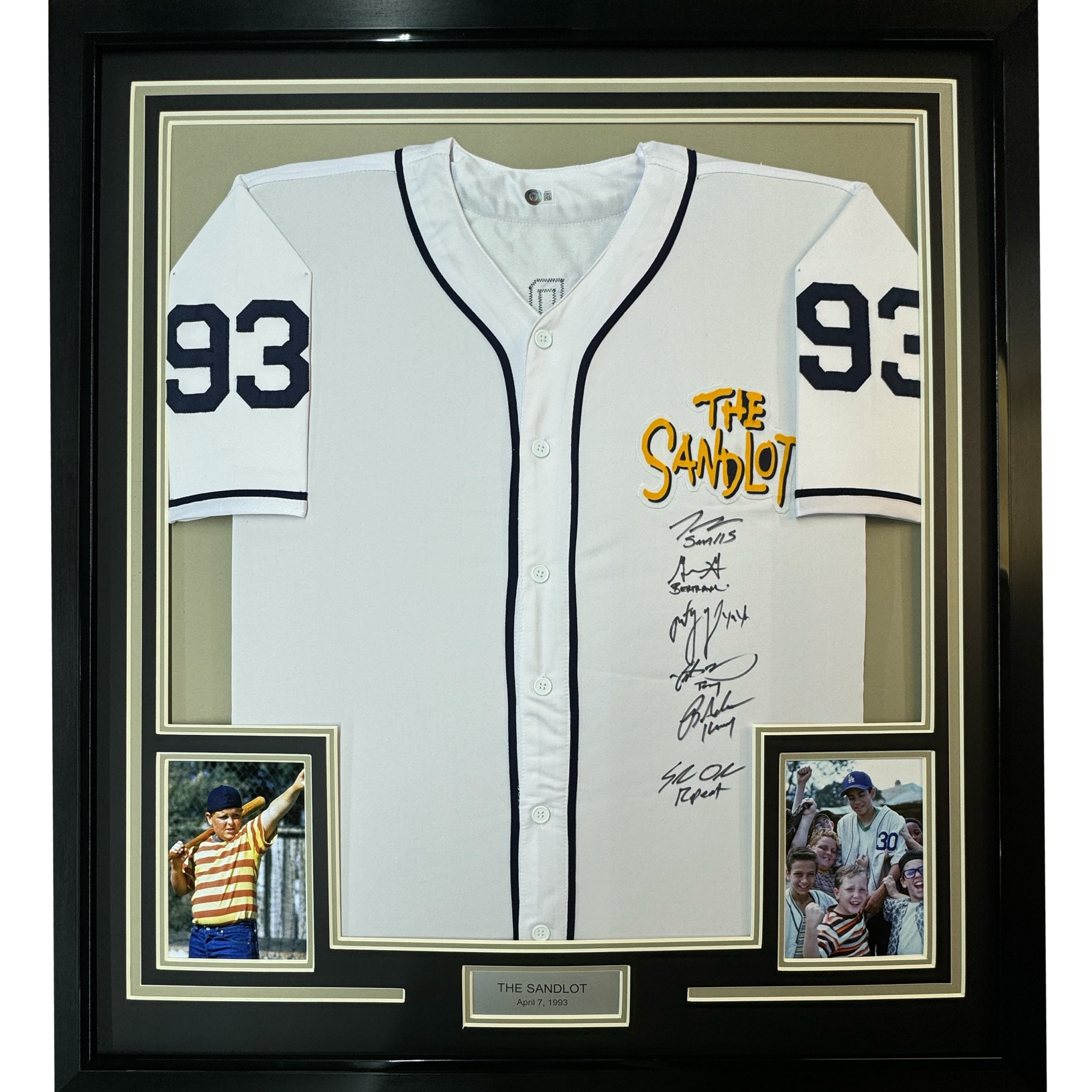 Framed Autographed/Signed The Sandlot Movie 35x39 6x Cast Member Sigs ...