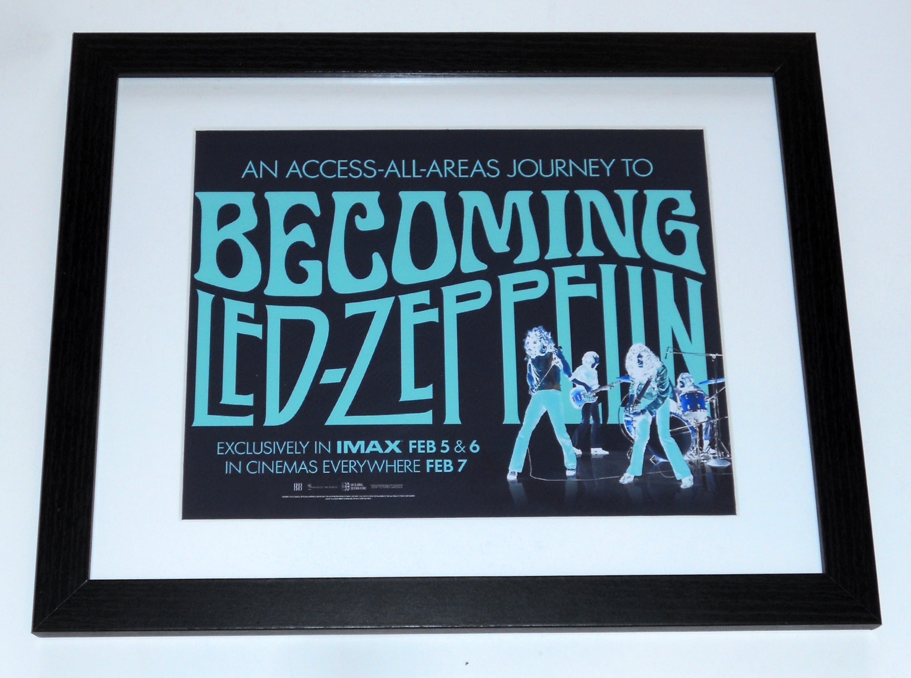 Framed Black Becoming Led Zeppelin 2025 Poster 23"x20" Plant/Page ...