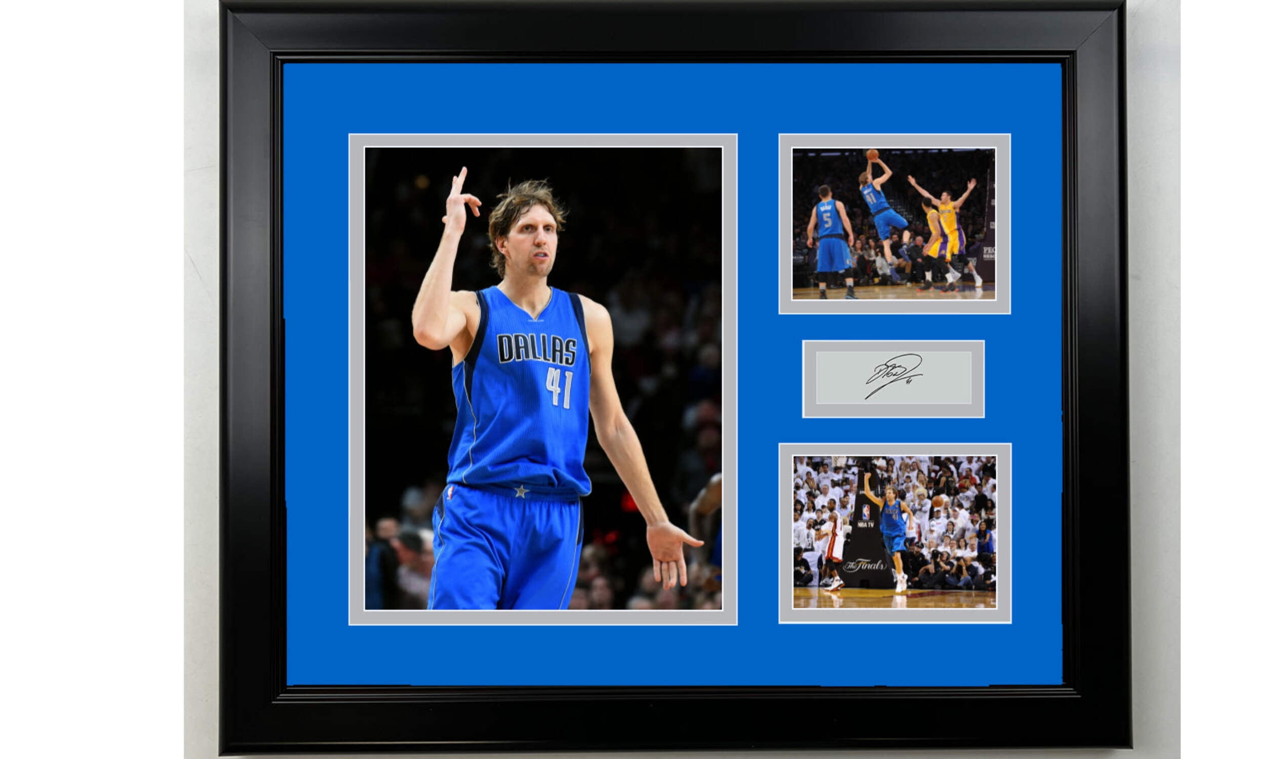 Framed Dirk Nowitzki Dallas Mavericks Facsimile Laser Engraved ...