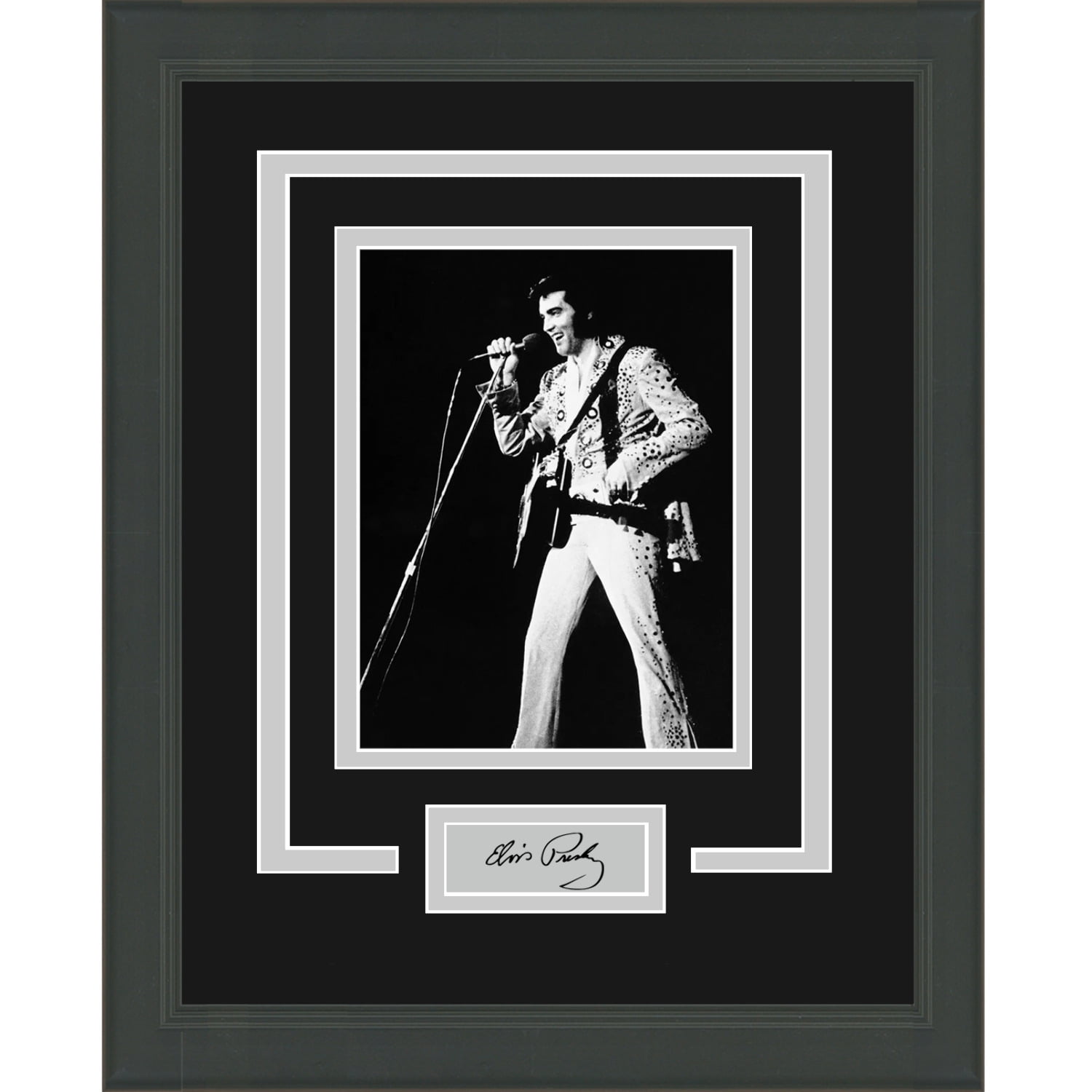 Framed Elvis Presley Facsimile Laser Engraved Signature Auto 11x14 ...