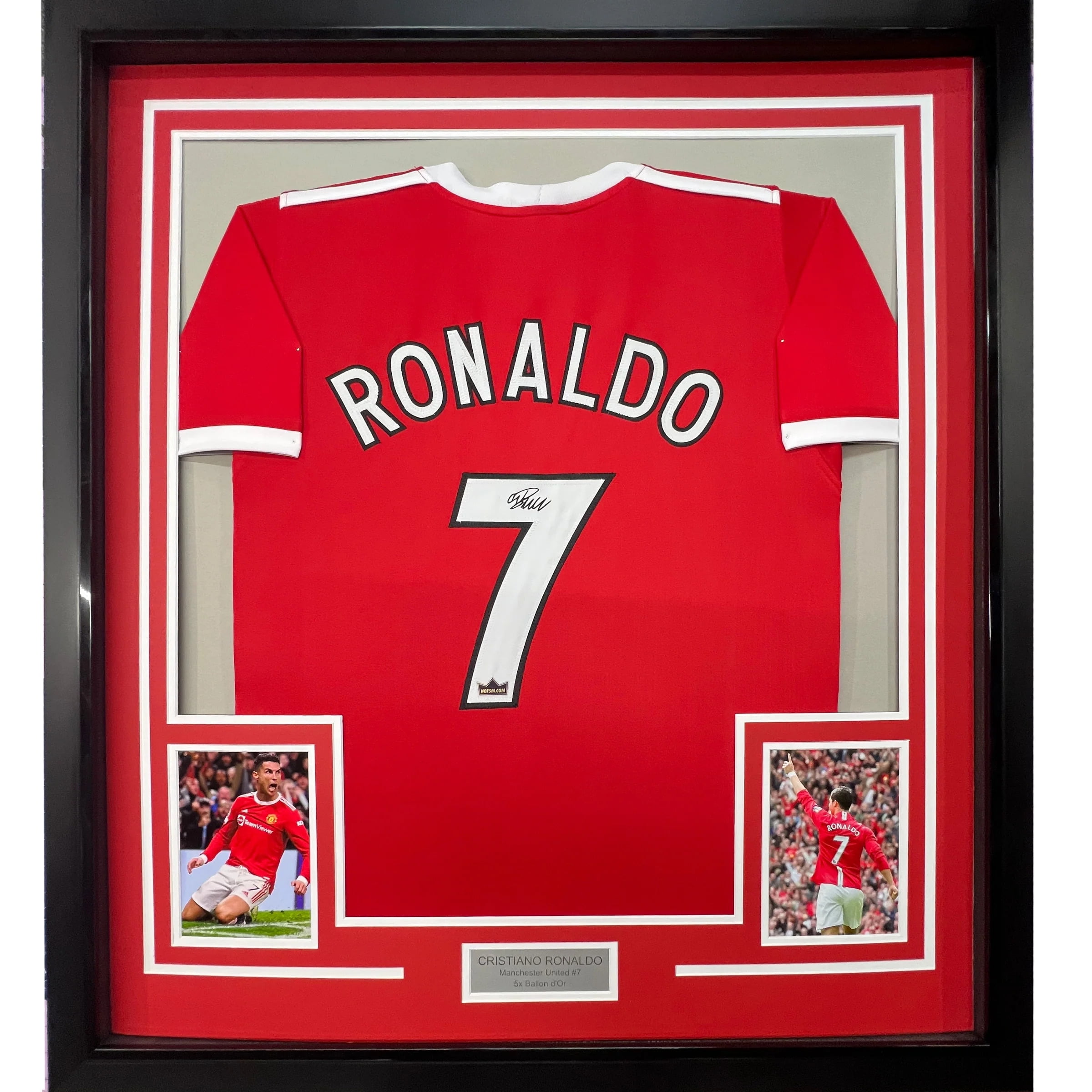 Framed Facsimile Autographed Cristiano Ronaldo 35x39 Manchester United ...