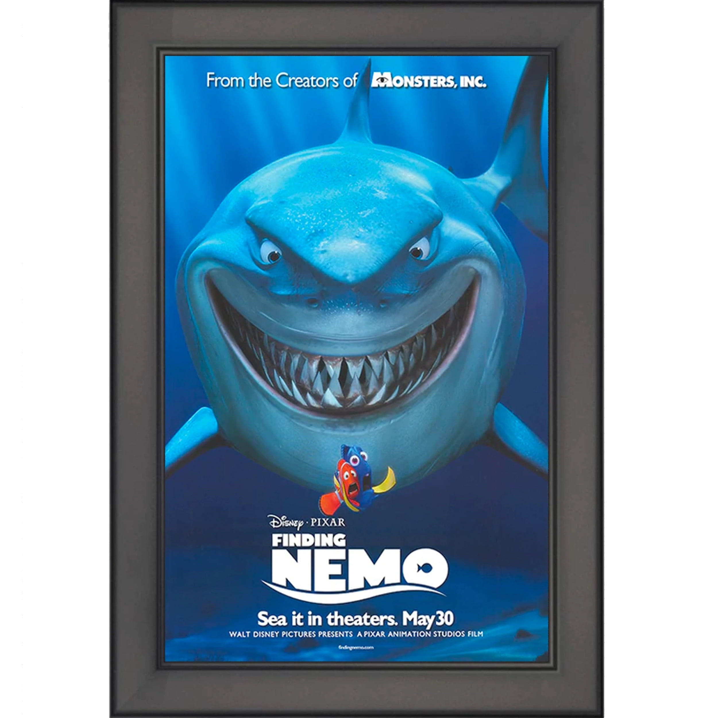 Framed Finding Nemo Official Movie Poster Photo Print Size 11 Inches by ...
