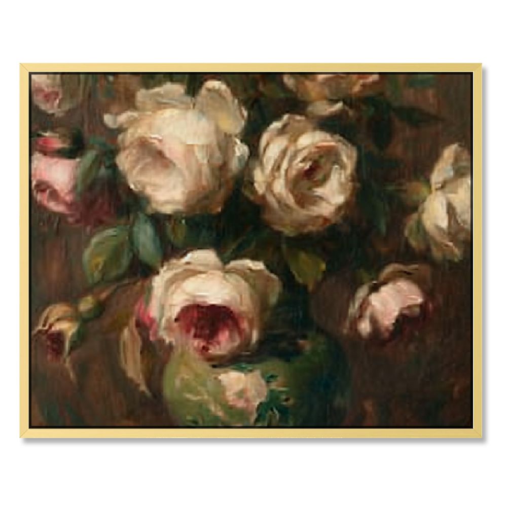 Framed Flower Wall Art Home Decor with Holder, Vintage Botanical Prints ...