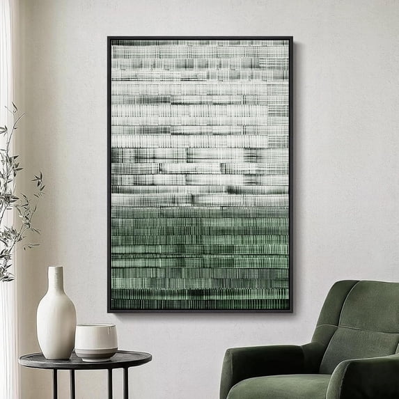 Framed Green Abstract , Modern Art Prints Paintings Artwork for Walls ...