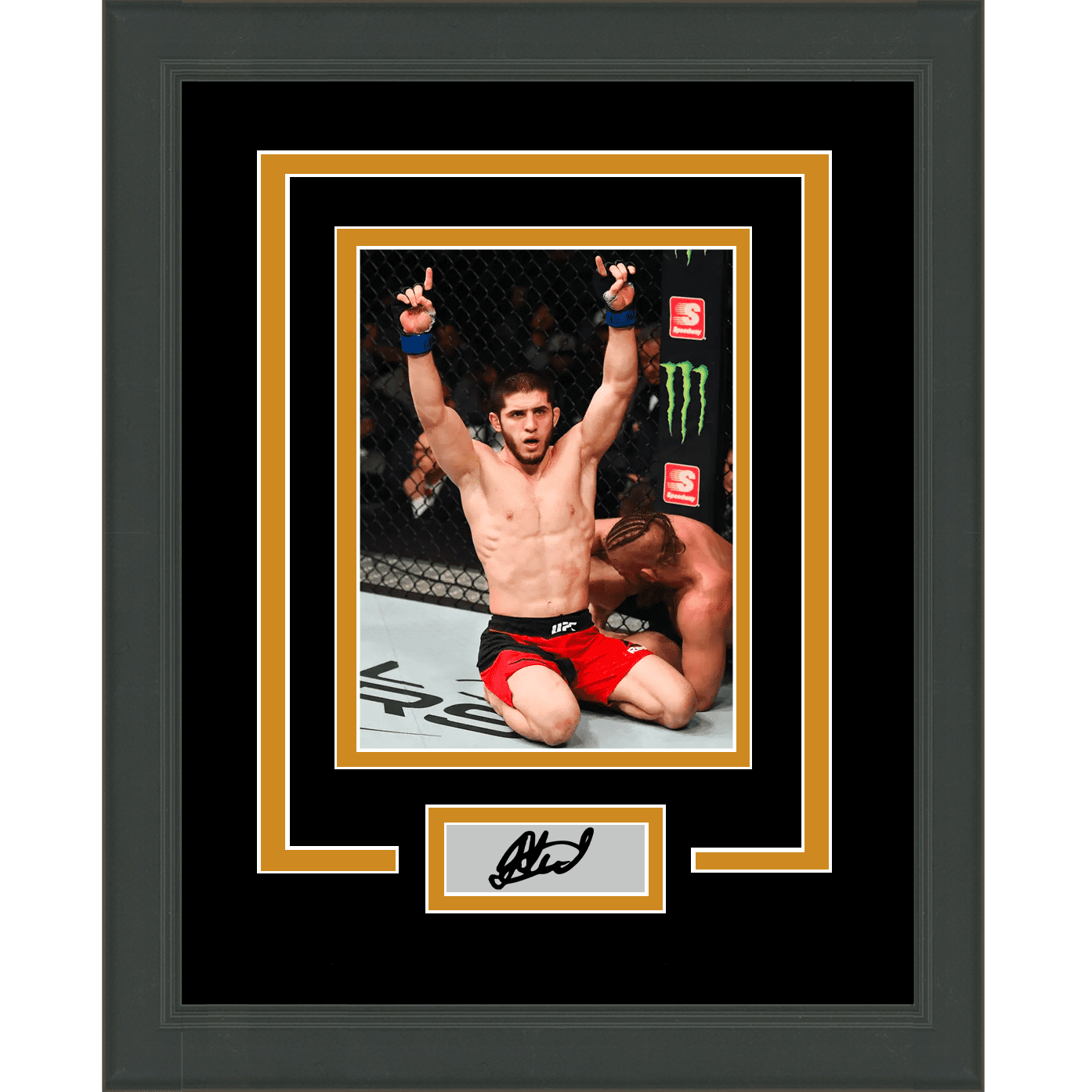 Framed Islam Makhachev Facsimile Laser Engraved Signature Auto UFC MMA ...