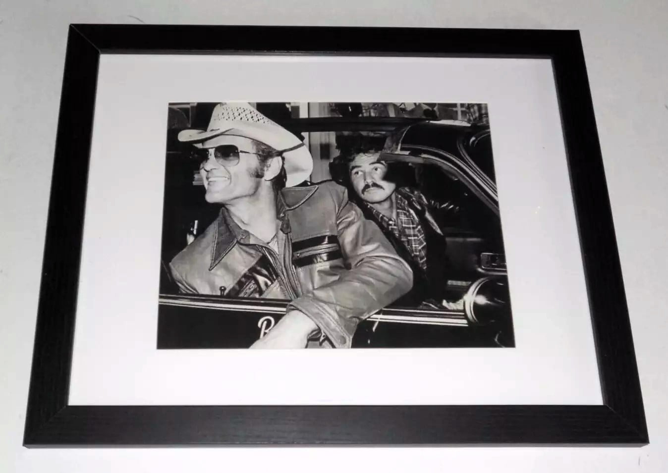 Framed Jerry Reed / Burt Reynolds Smokey and the Bandit b/w Photo 1977 ...