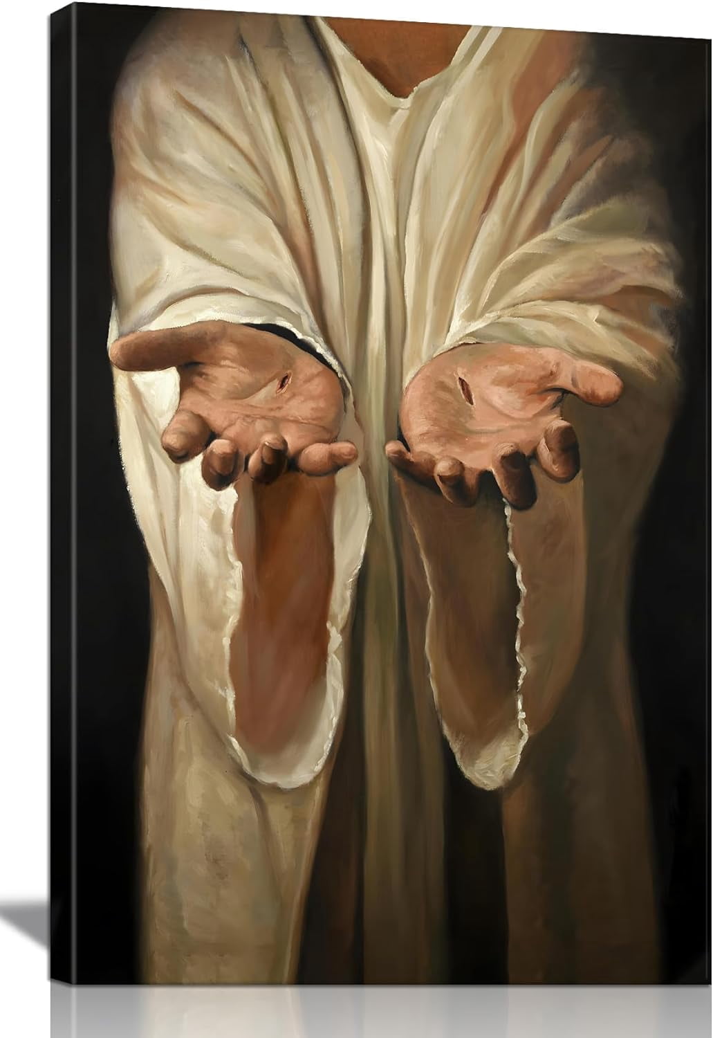Framed Jesus wall art The Hand of God Christ Religion Canvas The Jesus ...