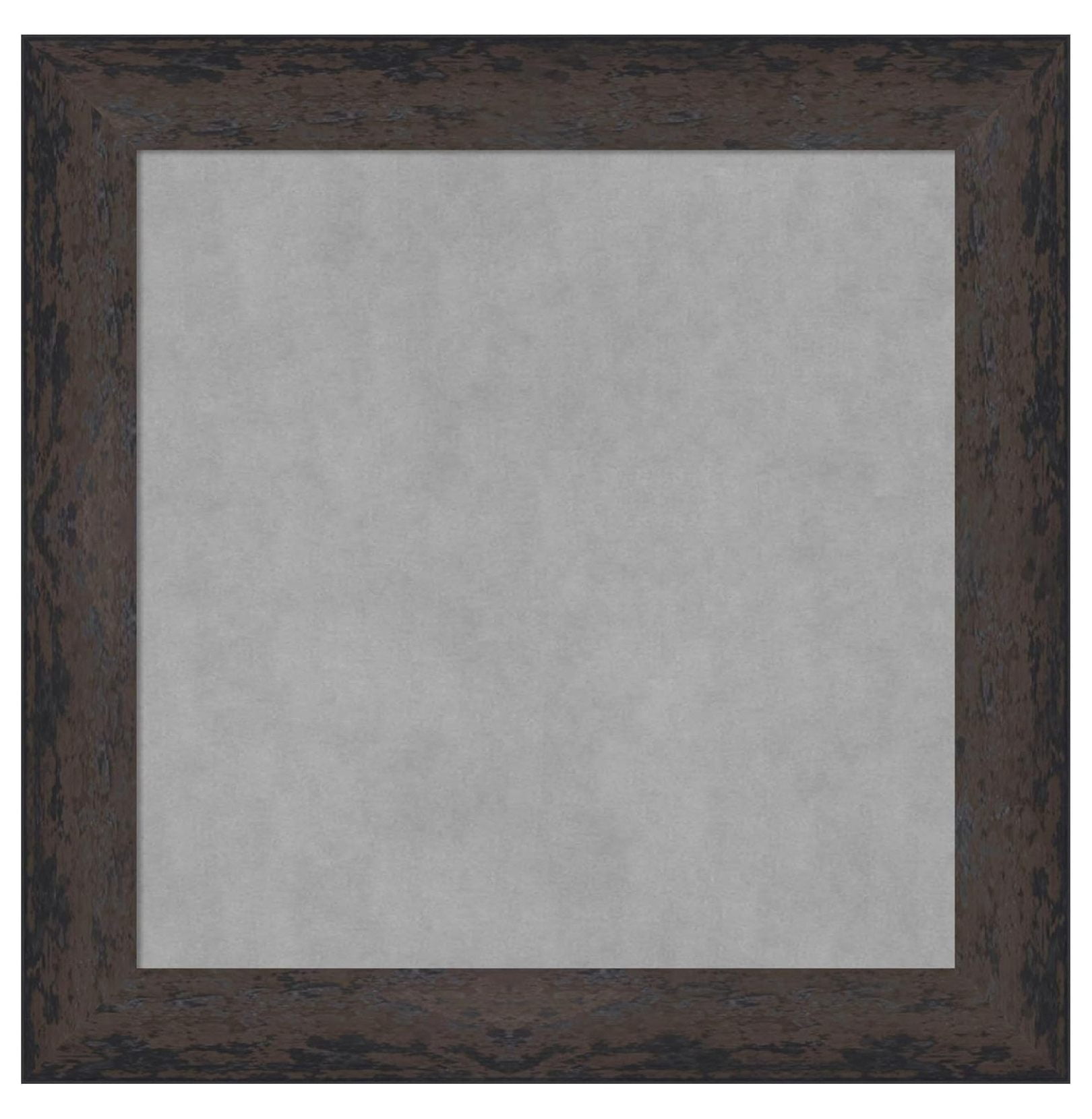 Framed Magnetic Board (15 x 15) Dappled Black Brown Narrow Magnet Board ...