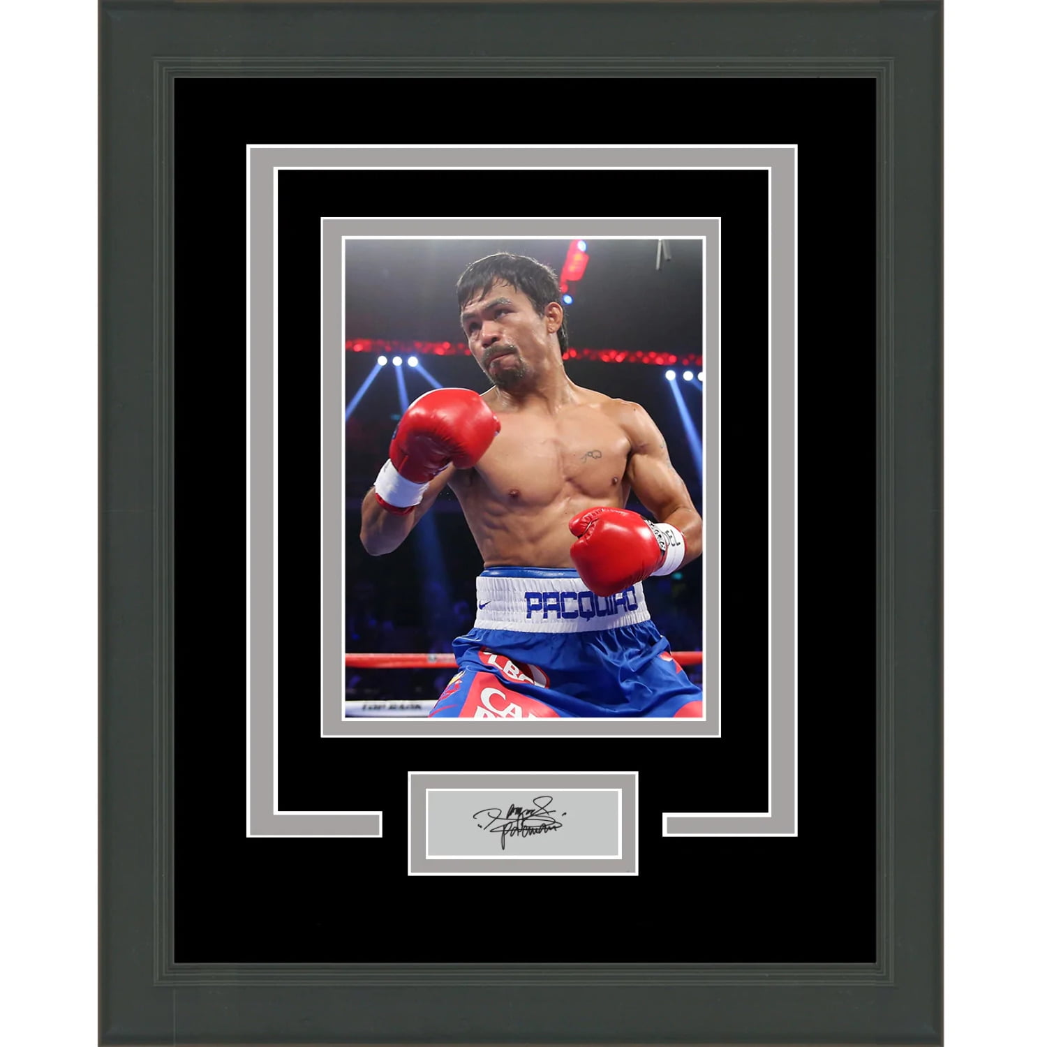 Framed Manny Pacquiao Facsimile Laser Engraved Signature Auto Boxing ...