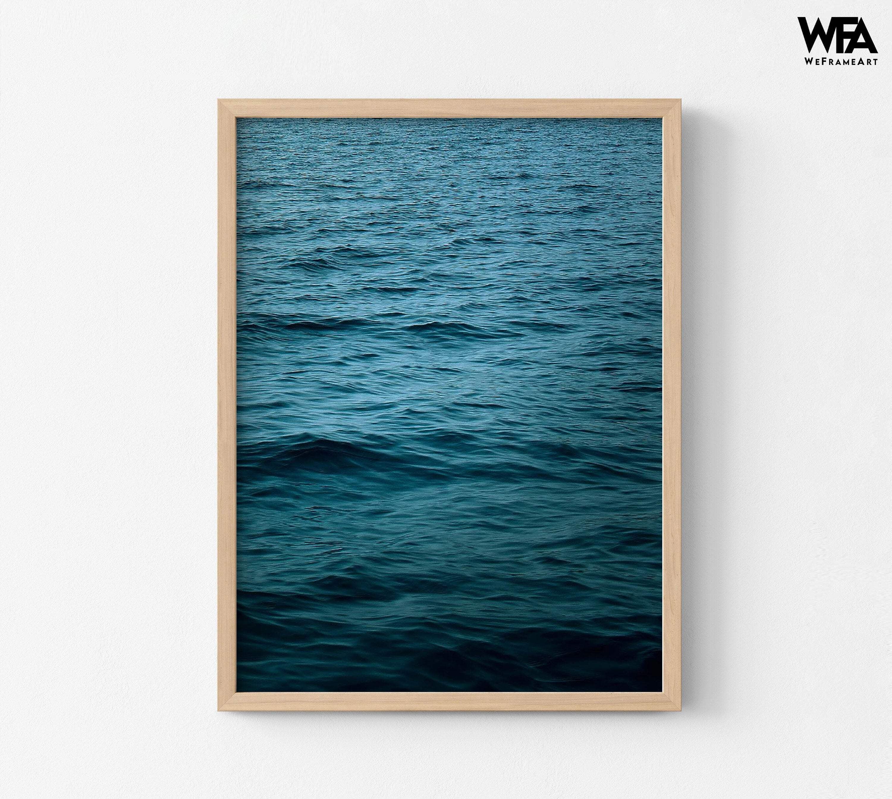 Framed Ocean Prints, Surf Print Art, Deep Sea Prints, Calming Ocean ...