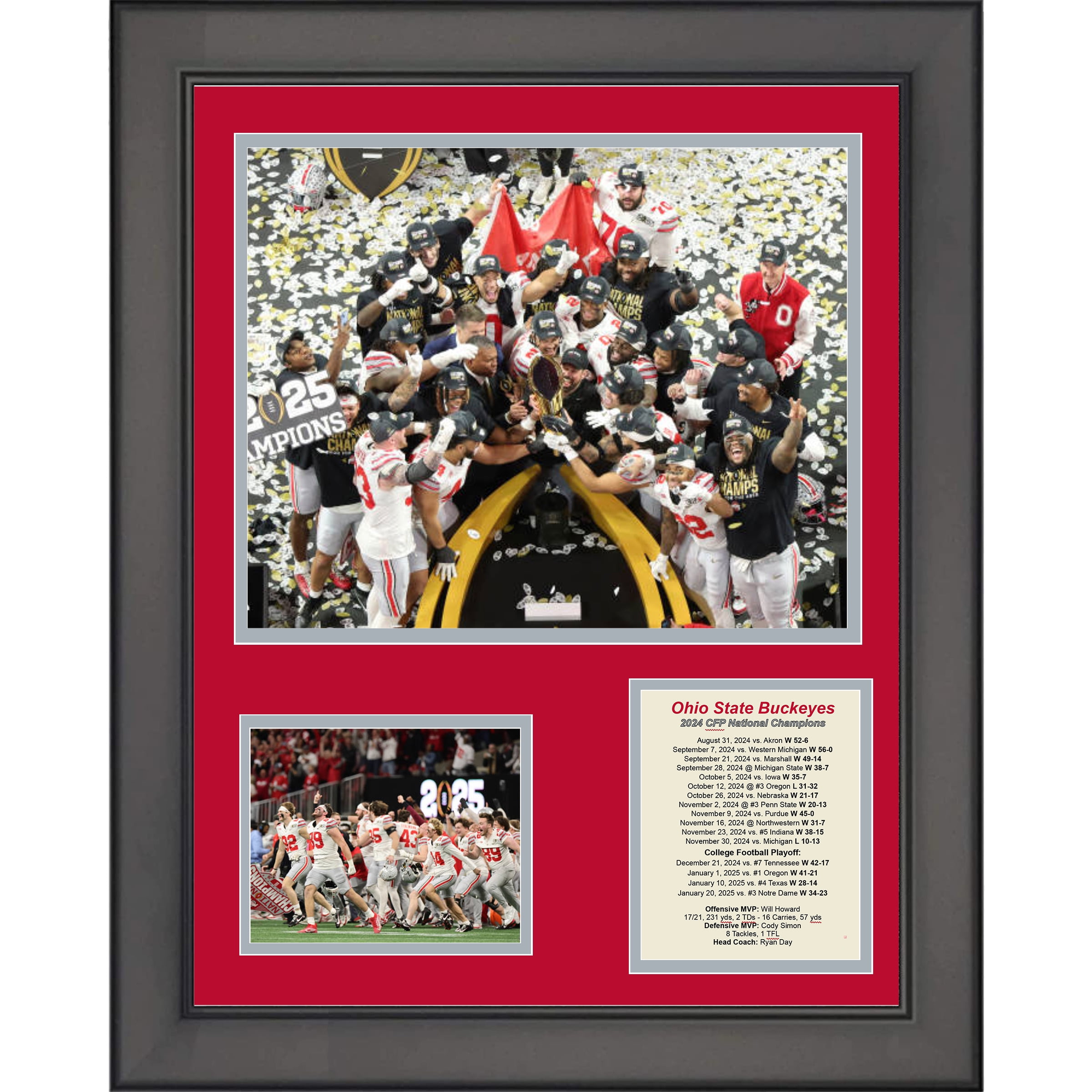 Framed Ohio State Buckeyes 2024 National Championship College Football ...