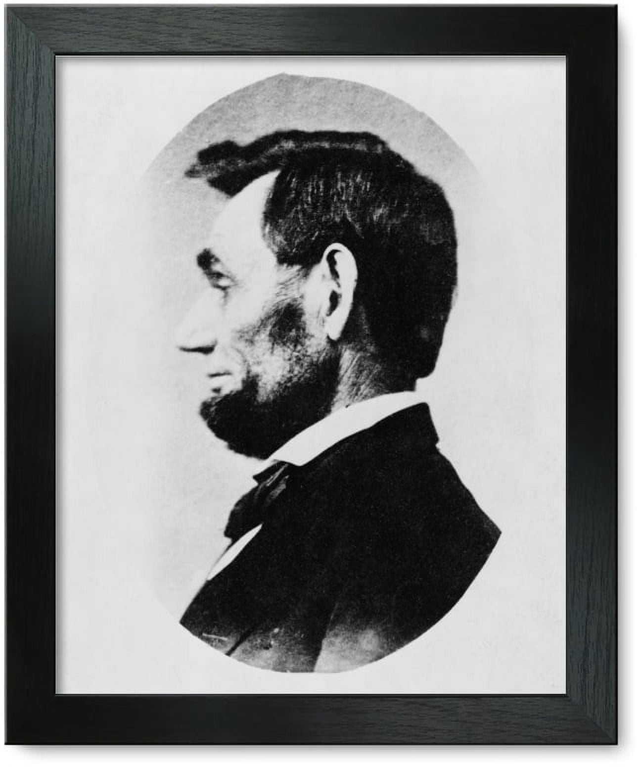 Framed Print: Abraham Lincoln, Head-And-Shoulders Portrait, In Profile ...
