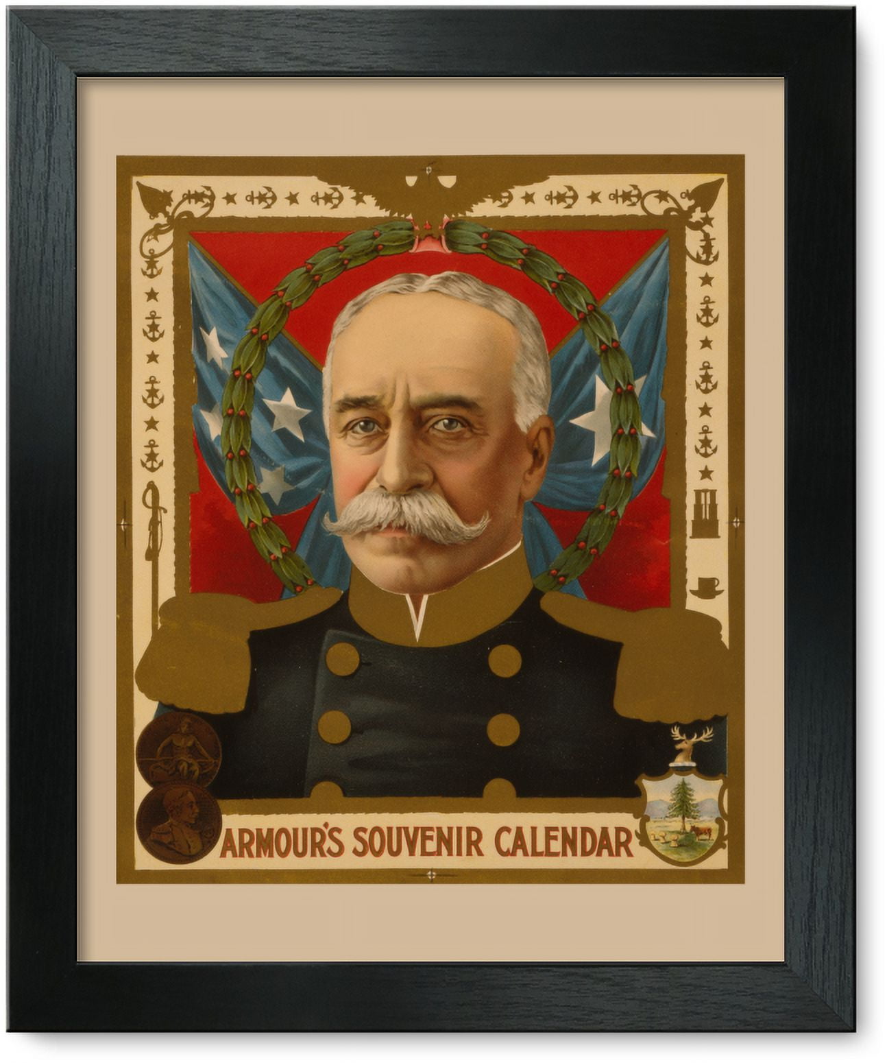 Framed Print: Armour's Souvenir Calendar, 1899 - Walmart.com