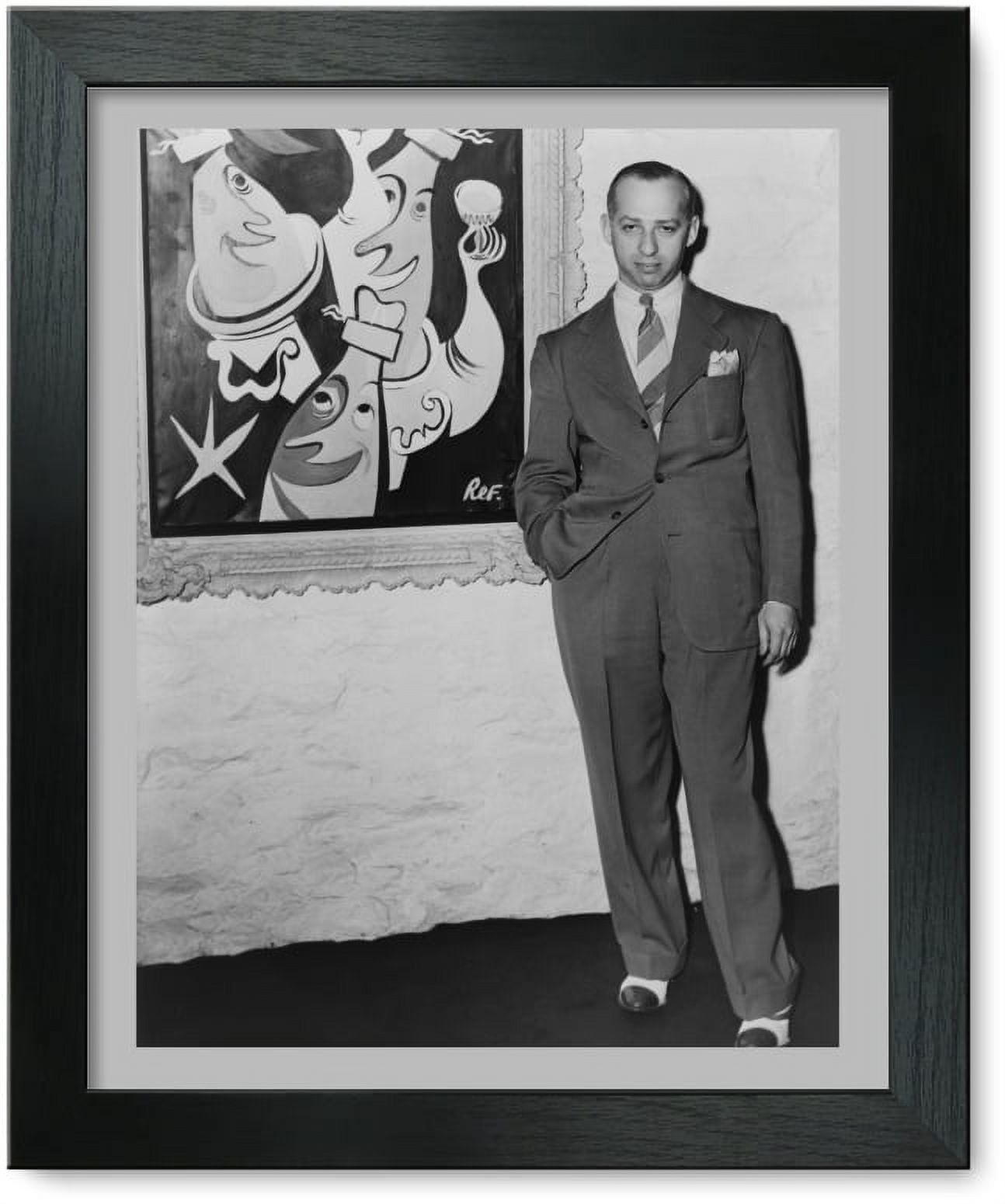 Framed Print: Barney Josephson, Full-Length Portrait, Standing Next To ...