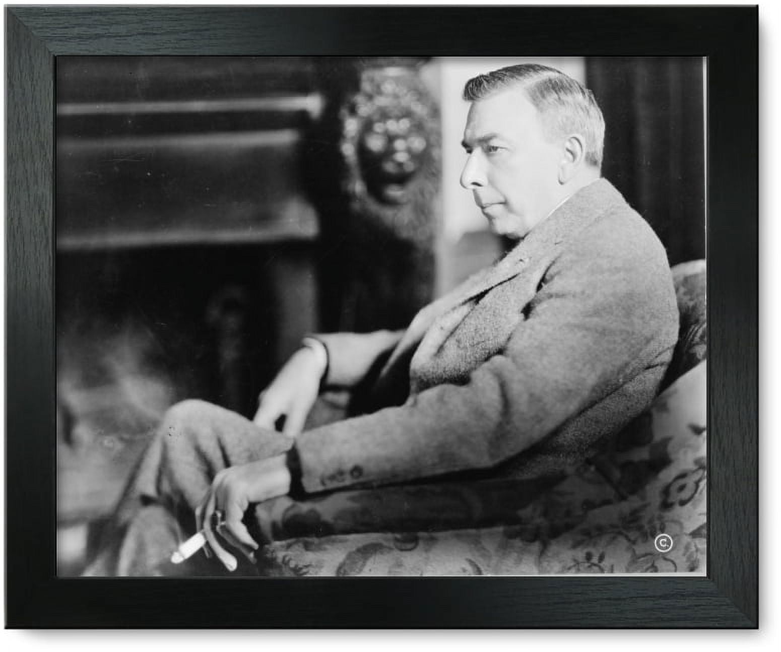 Framed Print: Booth Tarkington, Three-Quarter Length Portrait, Seated ...