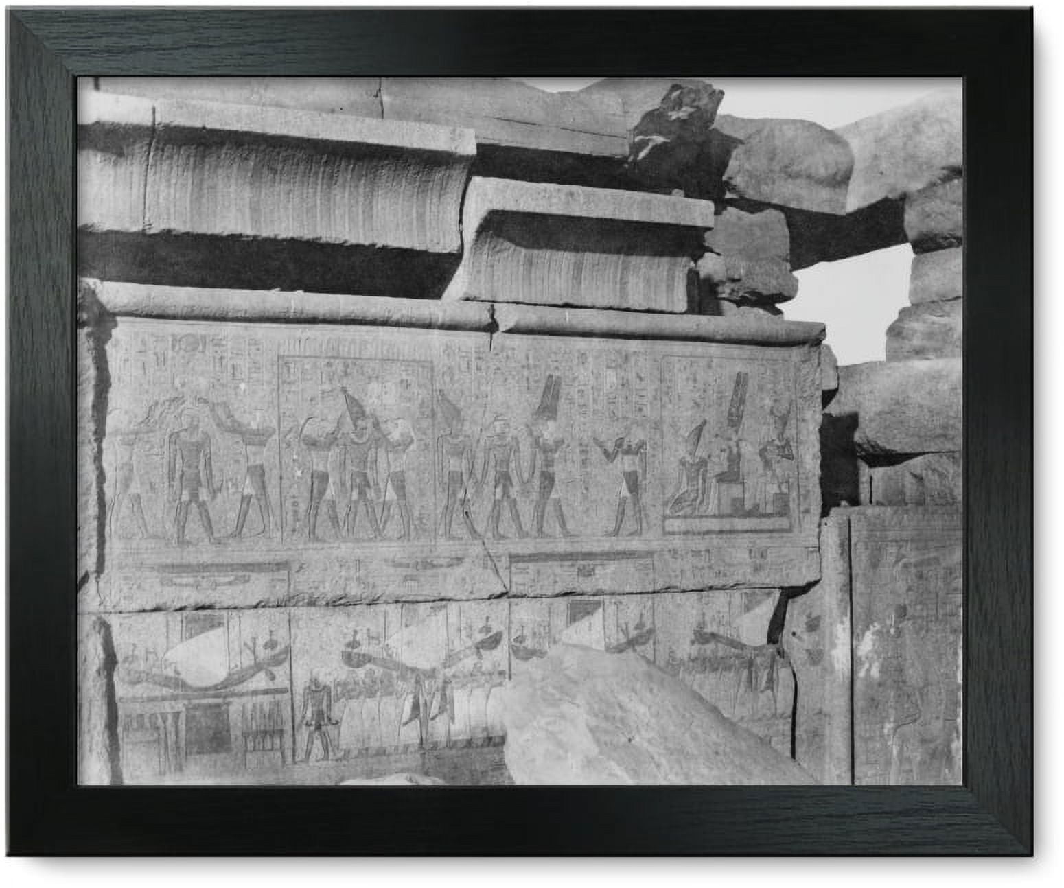 Framed Print: Karnak (Thebes) - Palais - Construction De Granit ...