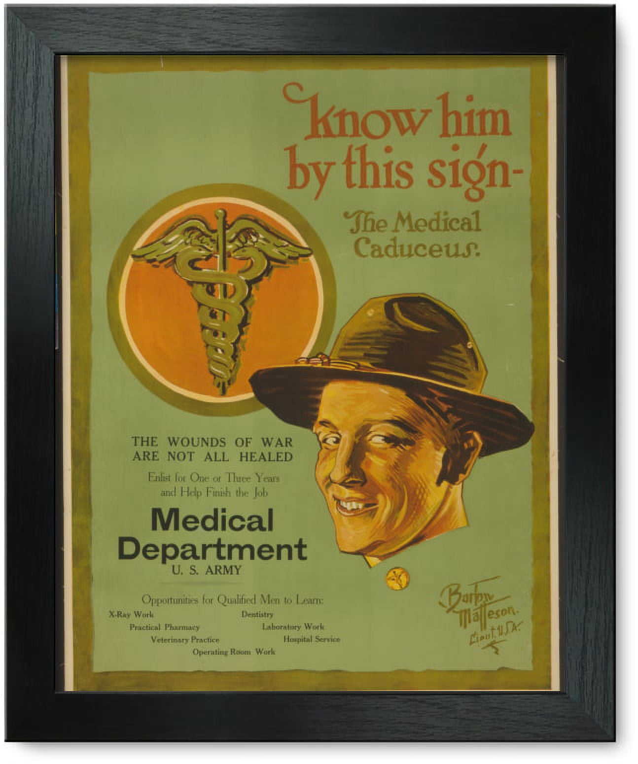 Framed Print: Know Him By This Sign - The Medical Caduceus The Wounds ...