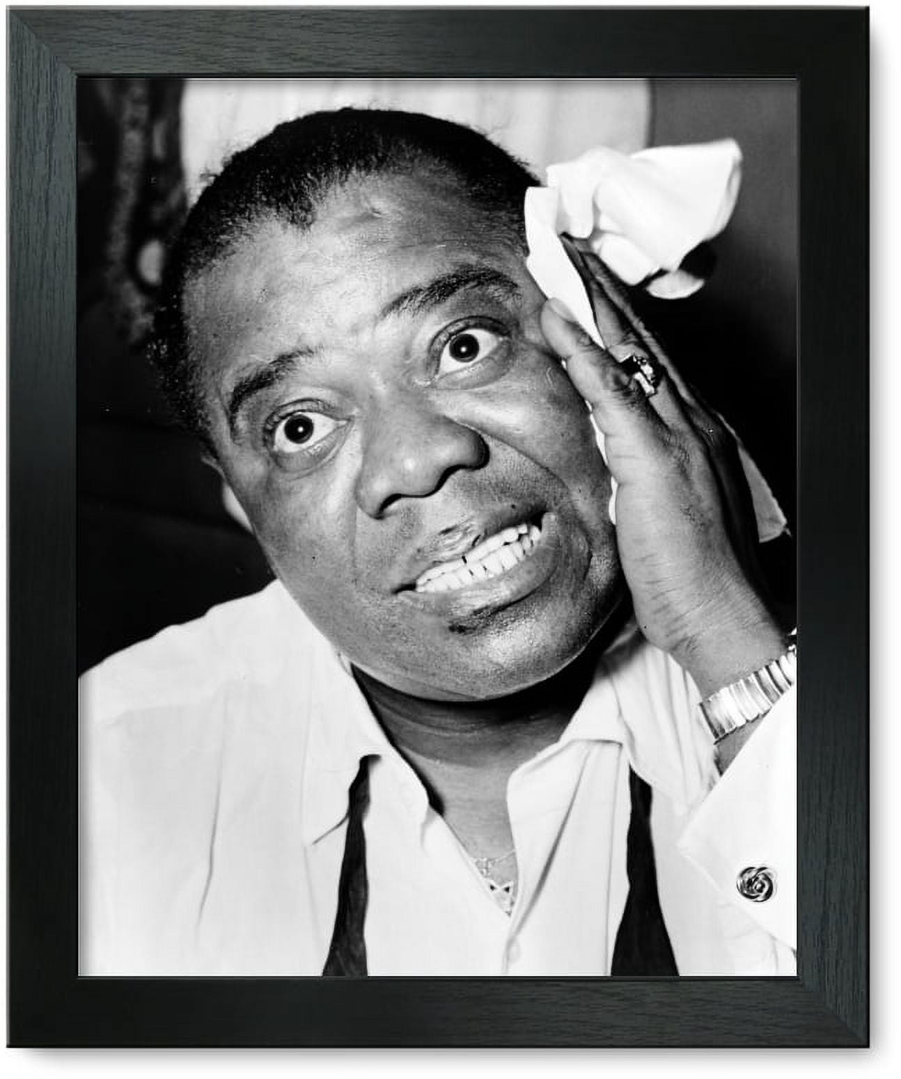 Framed Print: Louis Armstrong, Head-And-Shoulders Portrait, Facing ...
