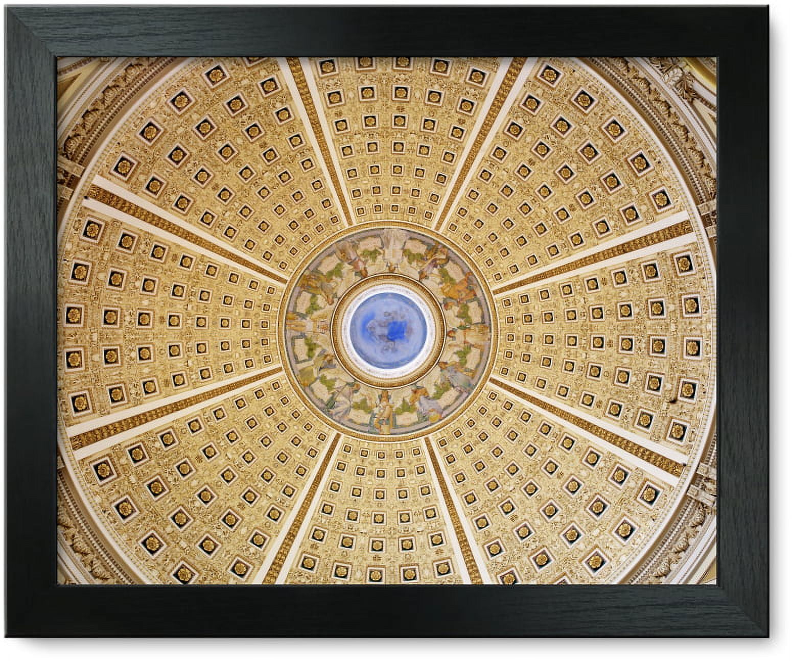Framed Print: Main Reading Room. Interior Of Dome. Library Of Congress ...