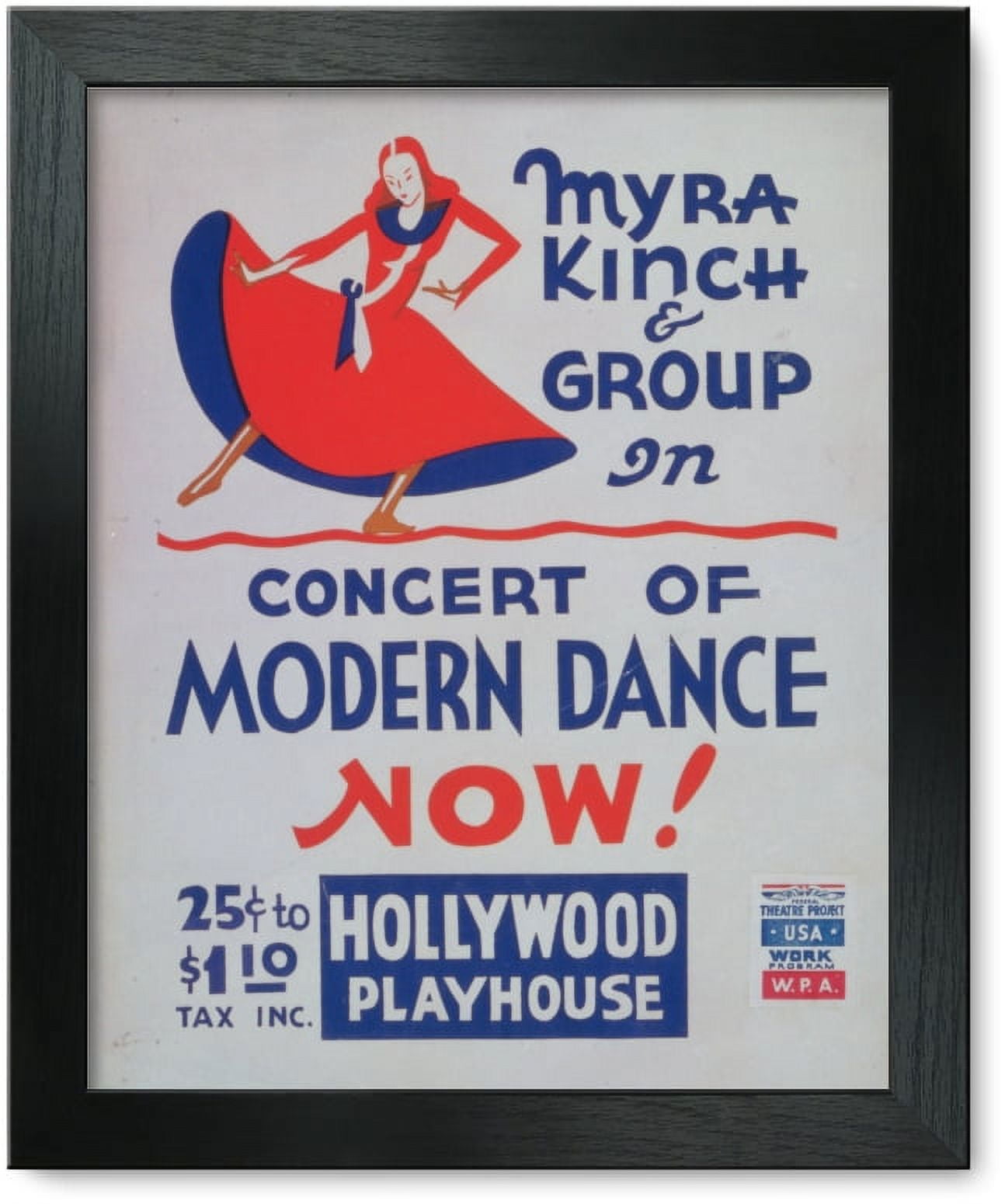 Framed Print: Myra Kinch & Group In Concert Of Modern Dance Now!, circa ...