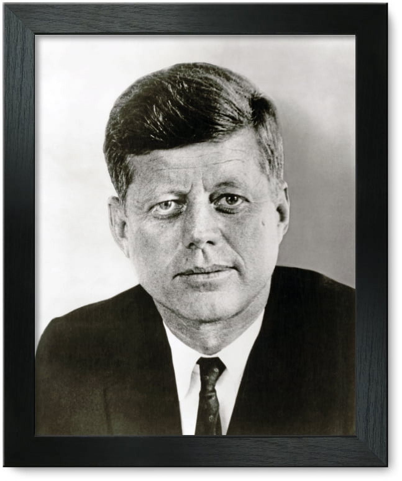 Framed Print: President John F. Kennedy, Head-And-Shoulders Portrait ...