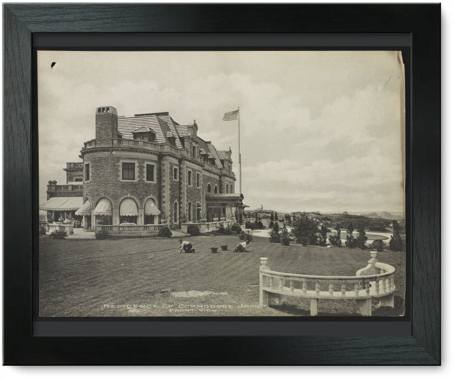 Framed Print: Residence Of Commodore James, Front View, circa 1909 ...