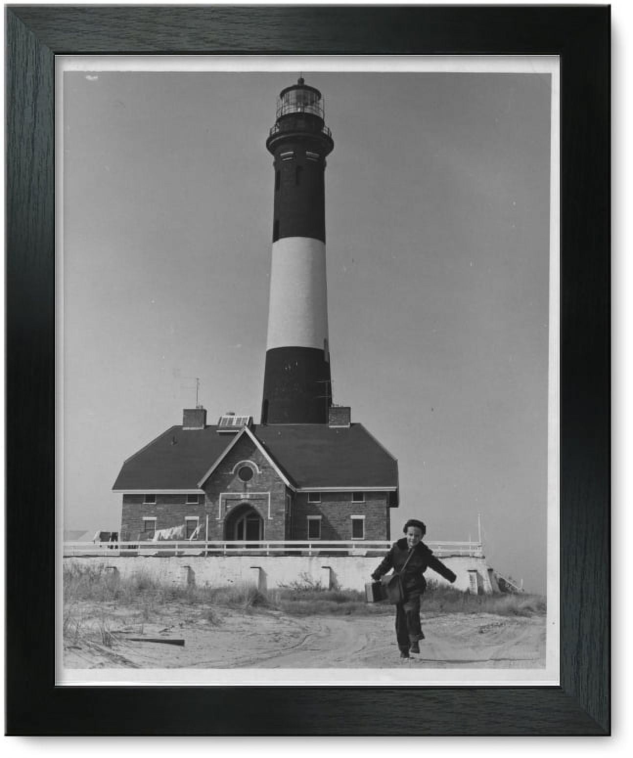 Framed Print: Richard Mahler (5) Is The Fire Island School's Youngest Pupil And - Walmart.com