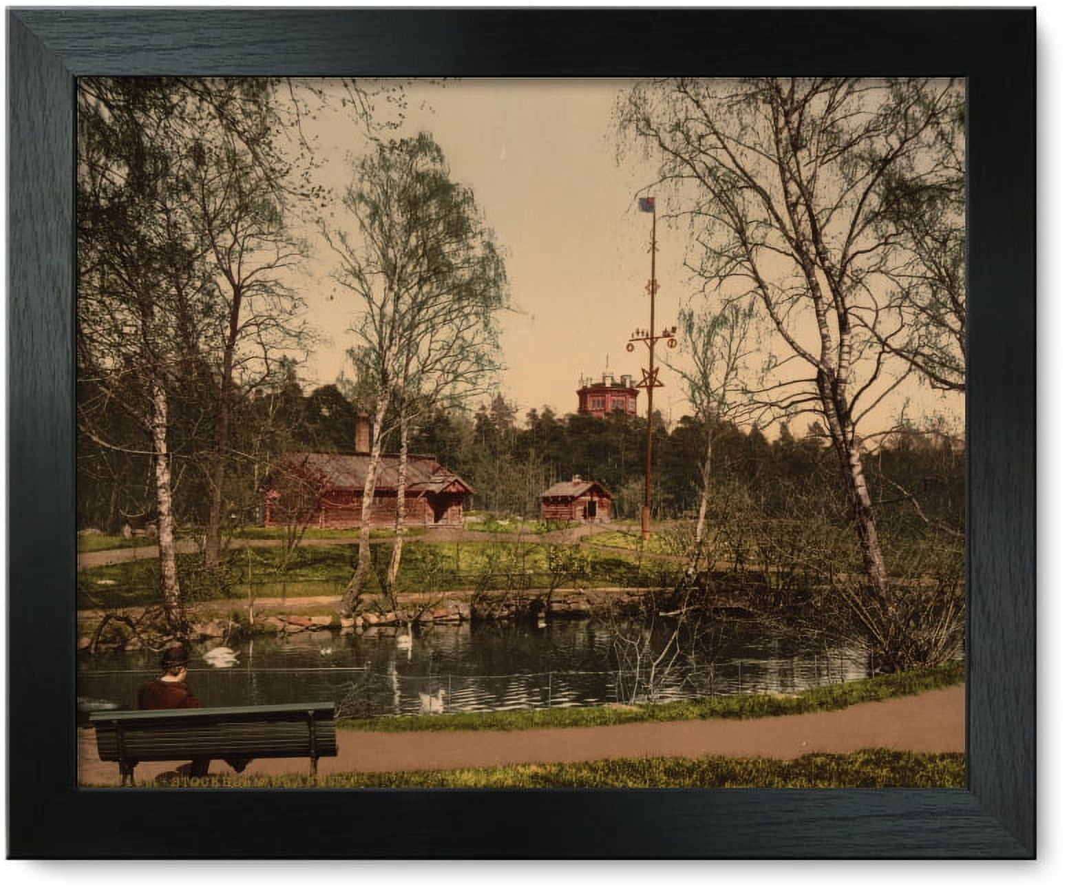 Framed Print: Skansen, Stockholm, Sweden, circa 1890 - Walmart.com