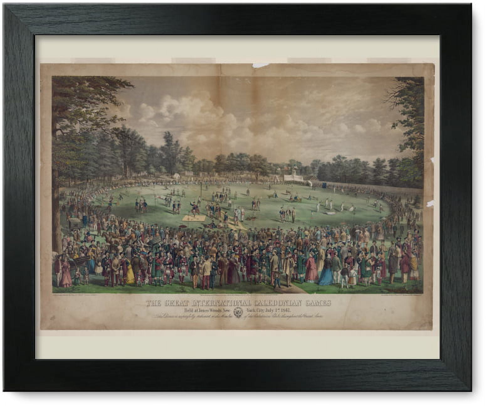 Framed Print: The Great International Caledonian Games Held At Jones ...