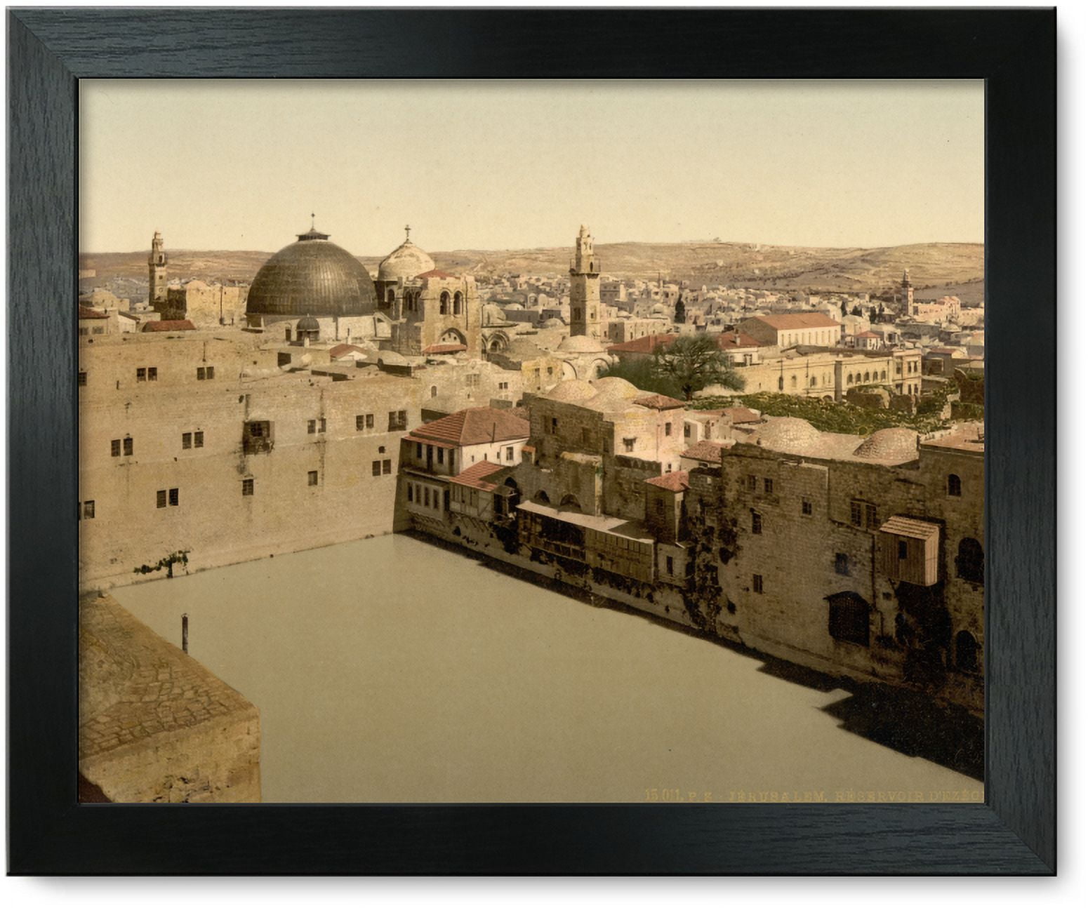 Framed Print: The Pool Of Hezekiah, Jerusalem, Holy Land, circa 1890 ...