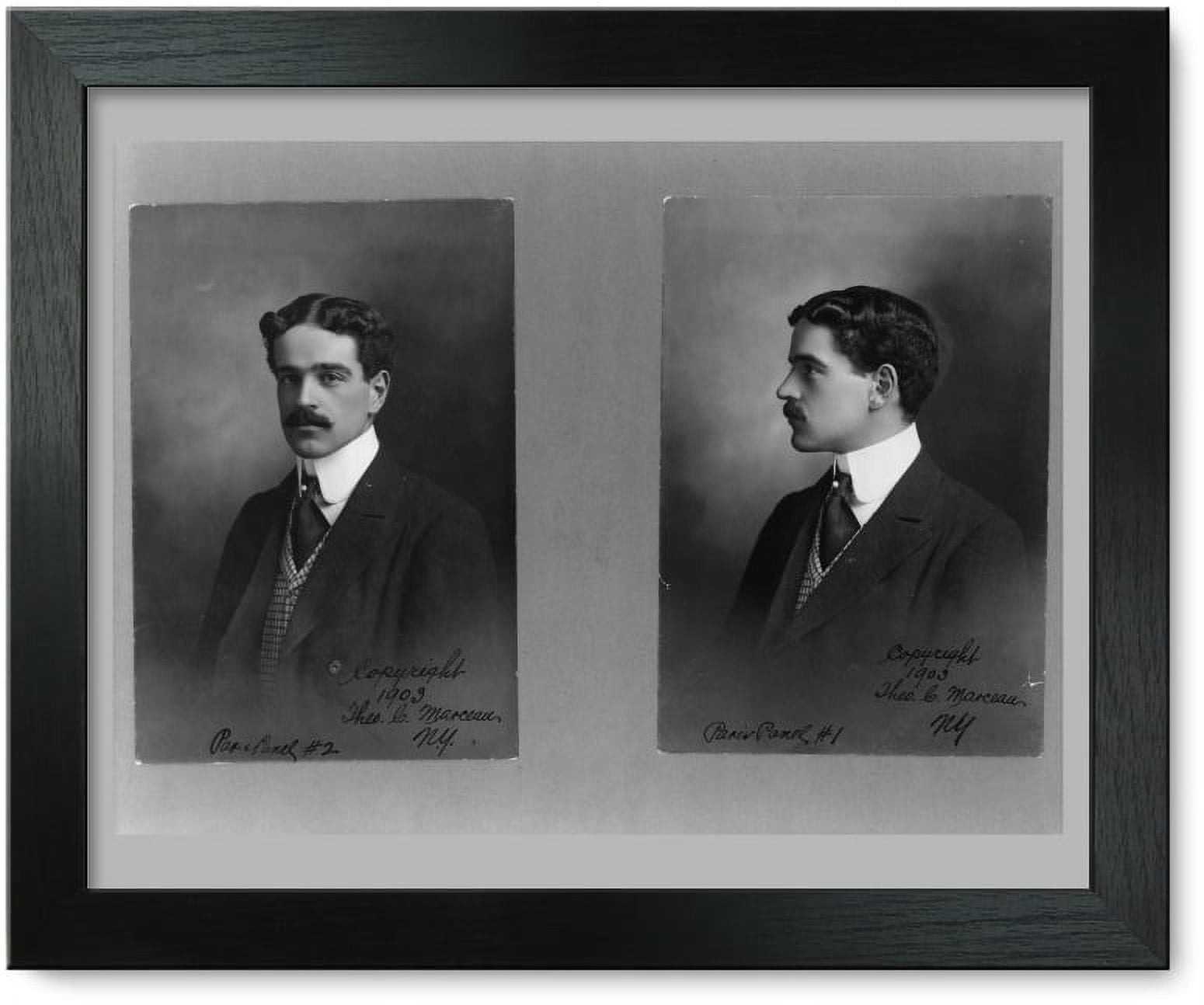 Framed Print: Two Head-And-Shoulders Portraits Of William Kissam ...
