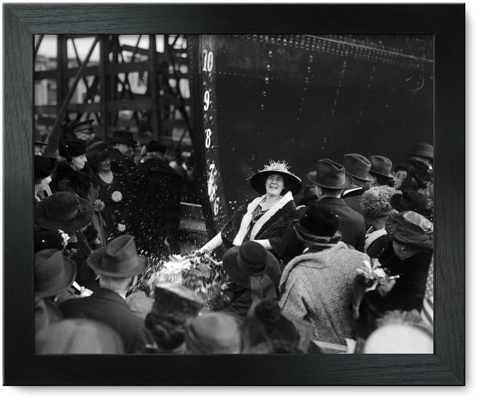 Framed Print: Va. Ship Launching Of E.A. Morse, circa 1918 - Walmart.com