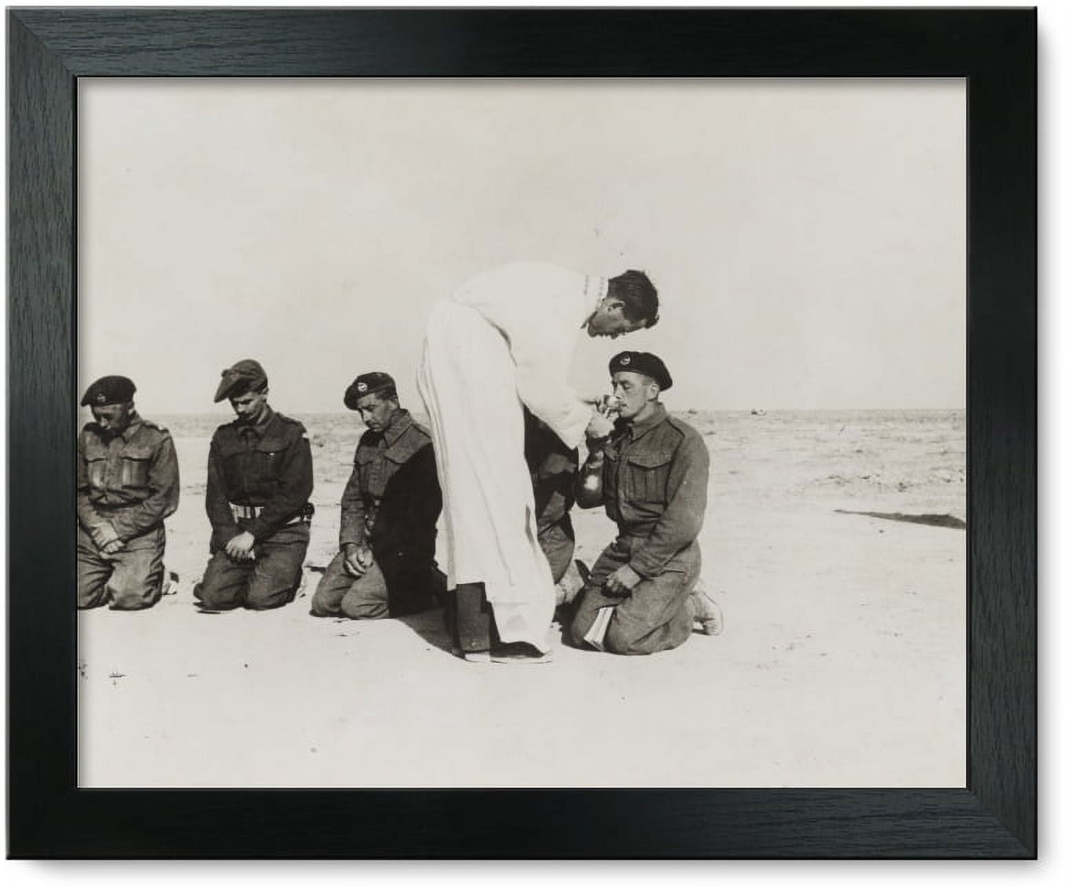 Framed Print: Worship In The Western Desert: Holy Communion In The ...