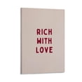 Framed Valentine's Day Canvas Poster,Rich With Love Wall Art Print Bold ...