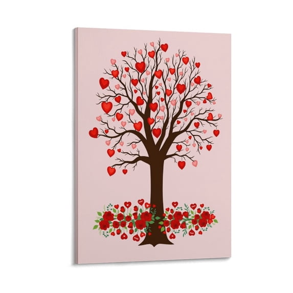 Framed Valentine's Day Canvas Poster,Valentine Canvas Wall Art Love ...