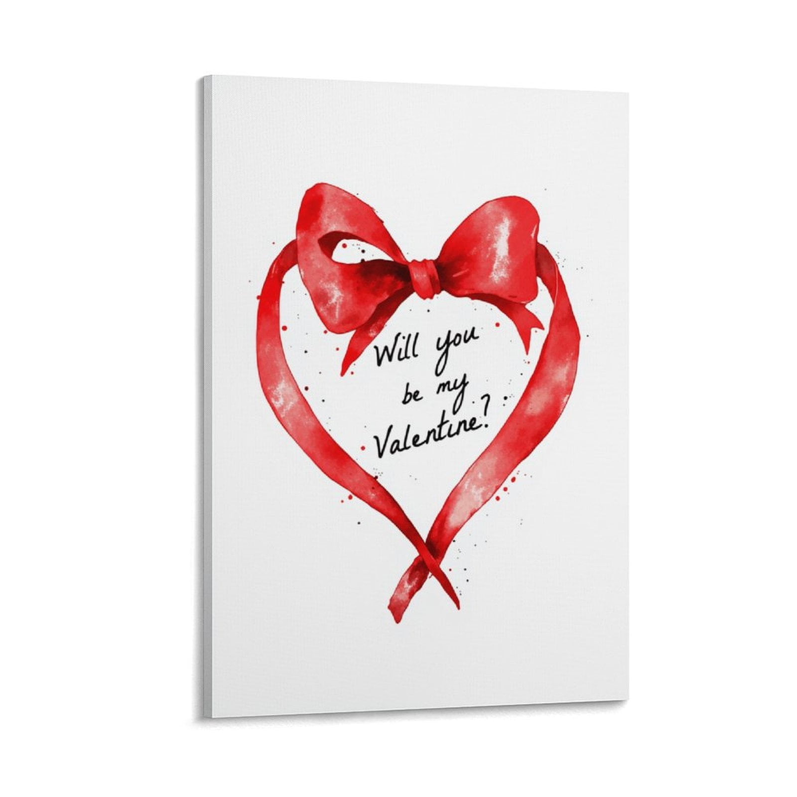 Framed Valentine's Day Canvas Poster,Valentines Wall Art Will You Be My ...