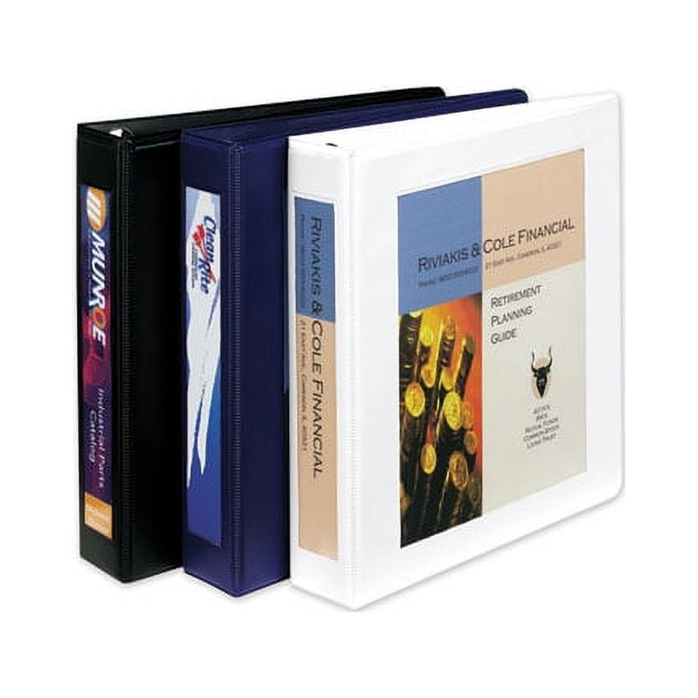 Framed View Heavy-Duty Binders, 3 Rings, 1.5" Capacity, 11 X 8.5, White ...