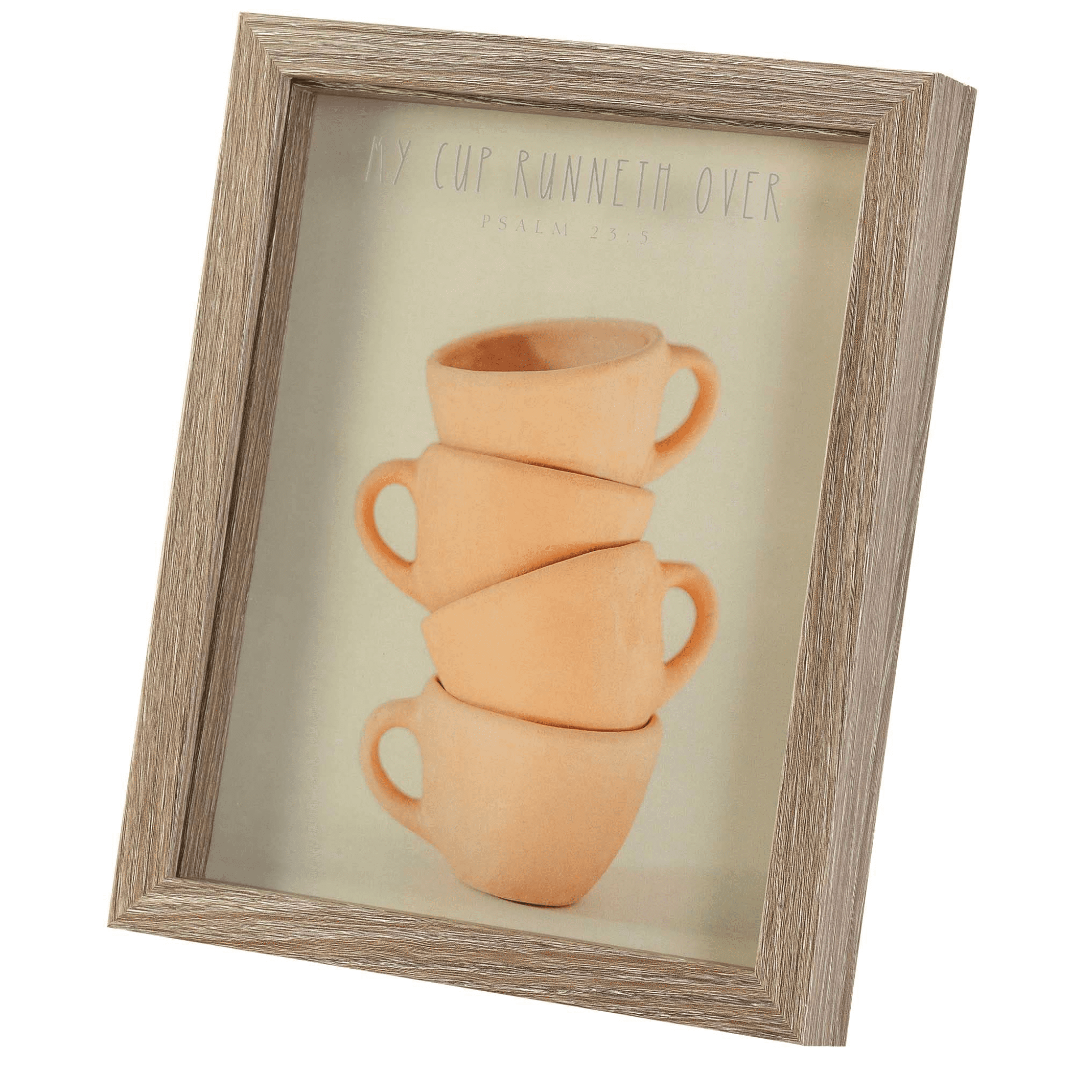 Dicksons Cup Runneth Over Cream and Orange 9 x 11 Inch MDF Decorative ...