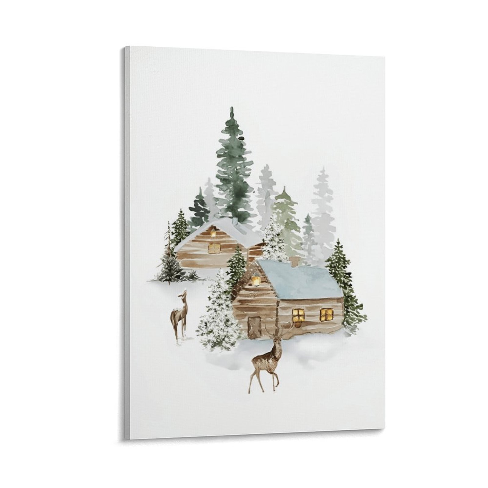 Framed Winter Wonderland Posters Holiday Wall Art Christmas Trees ...