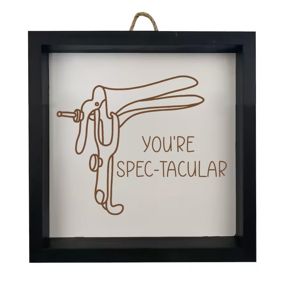 Framed Wood Sign Wall Art Home Desk Decor Gift You're Spectacular Funny ...
