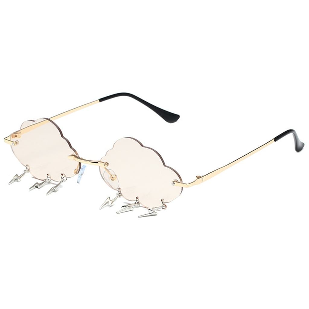 Frameless Clouds Sunglass Lightweight Trendy Tassels Shades for Travel ...