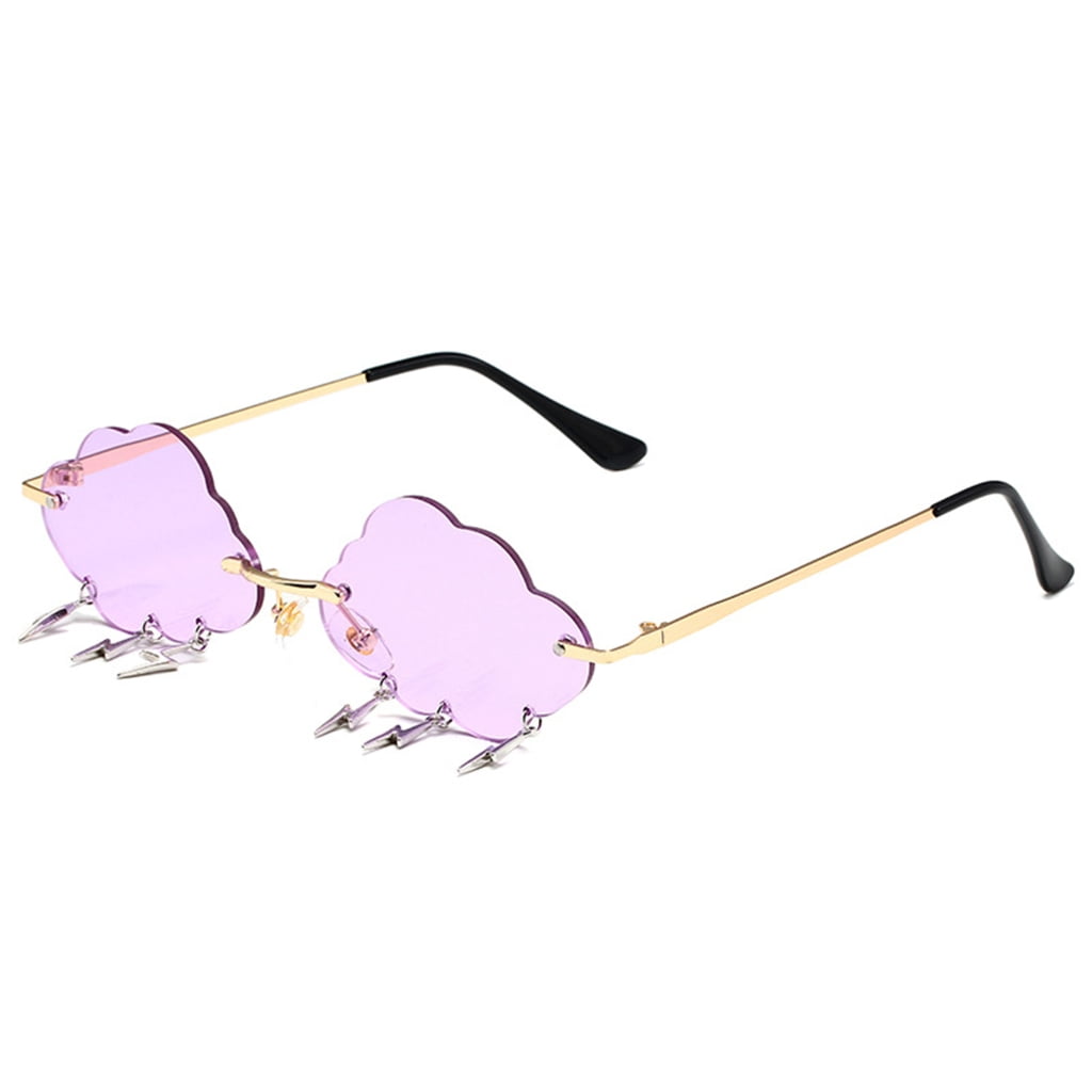 Frameless Clouds Sunglass Lightweight Trendy Tassels Shades for Travel ...