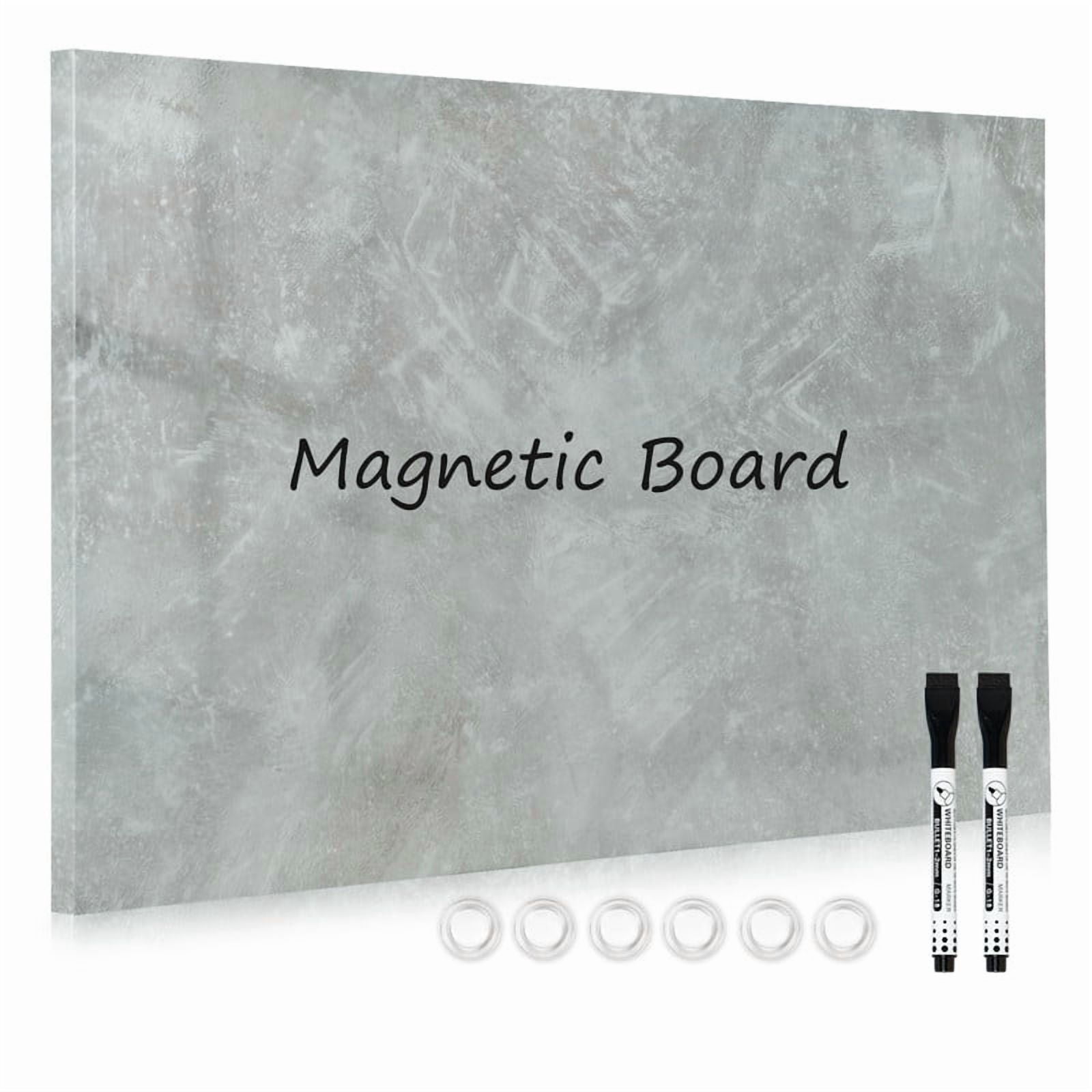 Frameless Magnetic Whiteboard Dry Erase White Board 16"x24" Decorative ...