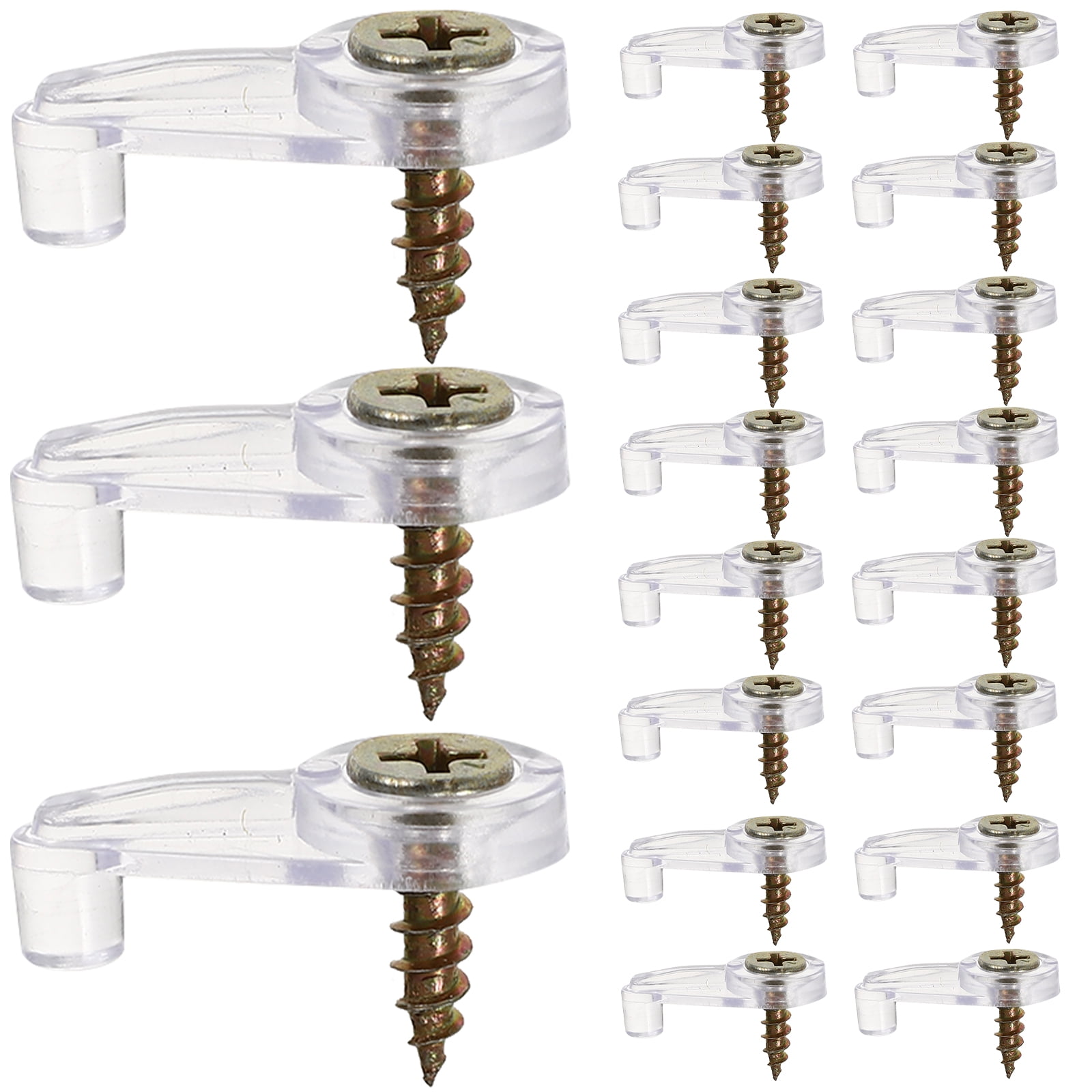 Homemaxs Frameless Mirror Clips, 100pcs Plastic Glass Holder with ...