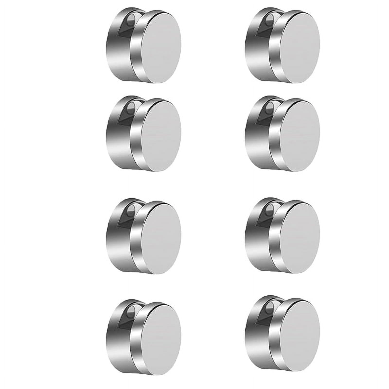 Frameless Mirror Mounting Hardware Kit Mirror Holder Clips Round Shape ...