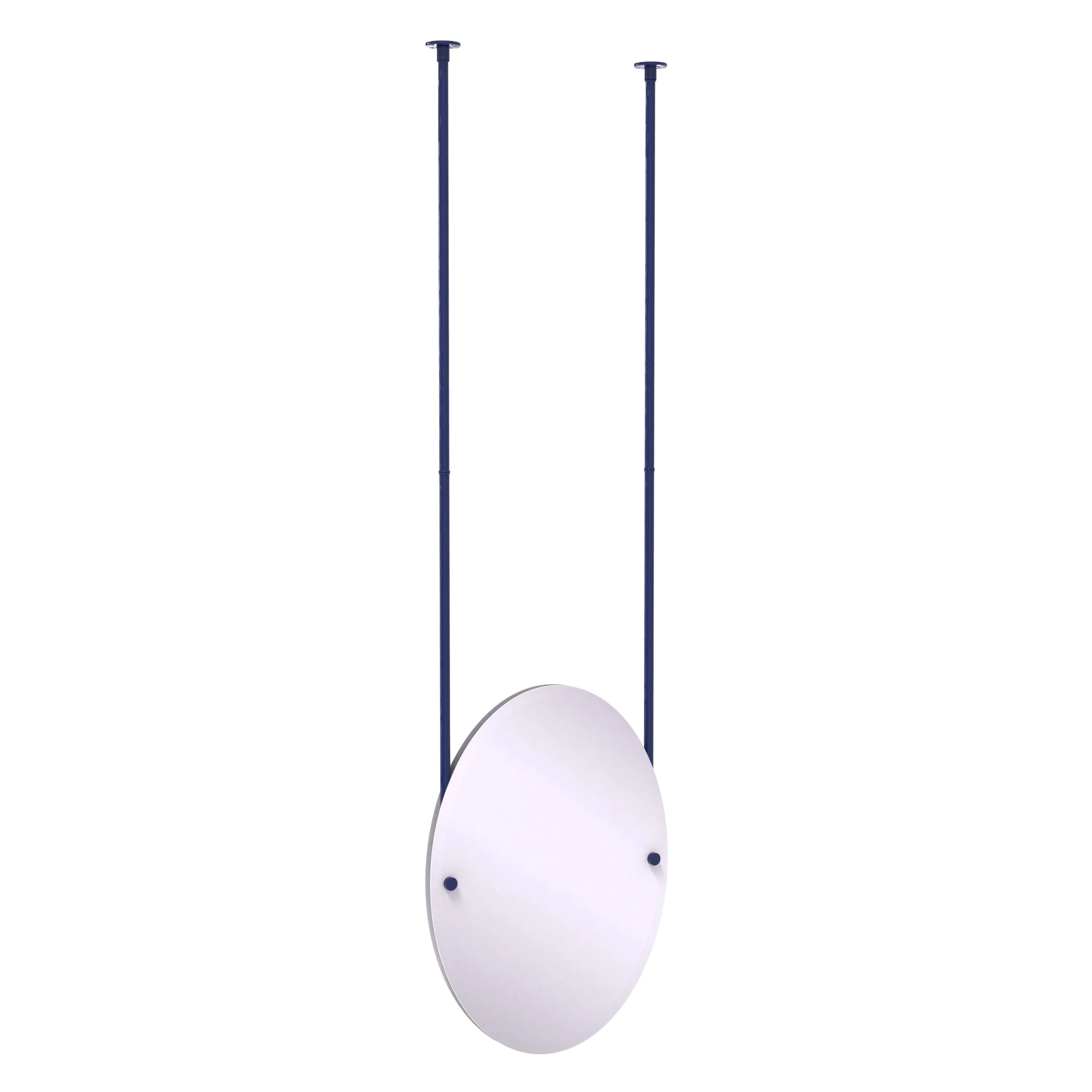 Frameless Oval Ceiling Hung Mirror with Beveled Edge - Walmart.com