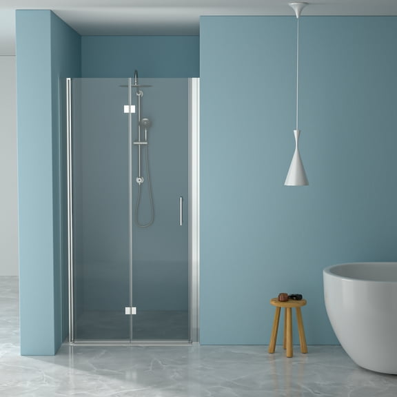 Frameless Shower Door. 60in W X 76in H/60in W X 72in H Sliding Shower ...