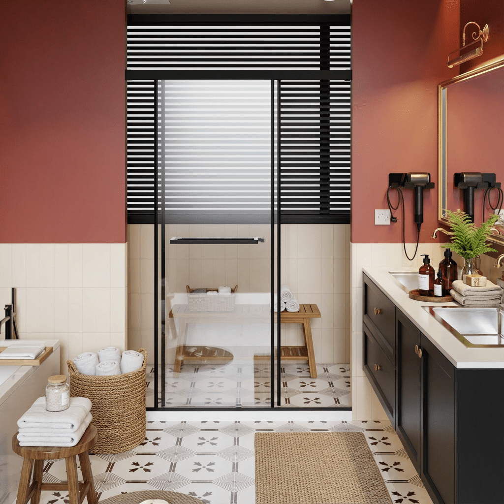 Frameless Shower Door 48x72 Inch, Aluminum Dual Sliding Doors with Soft ...