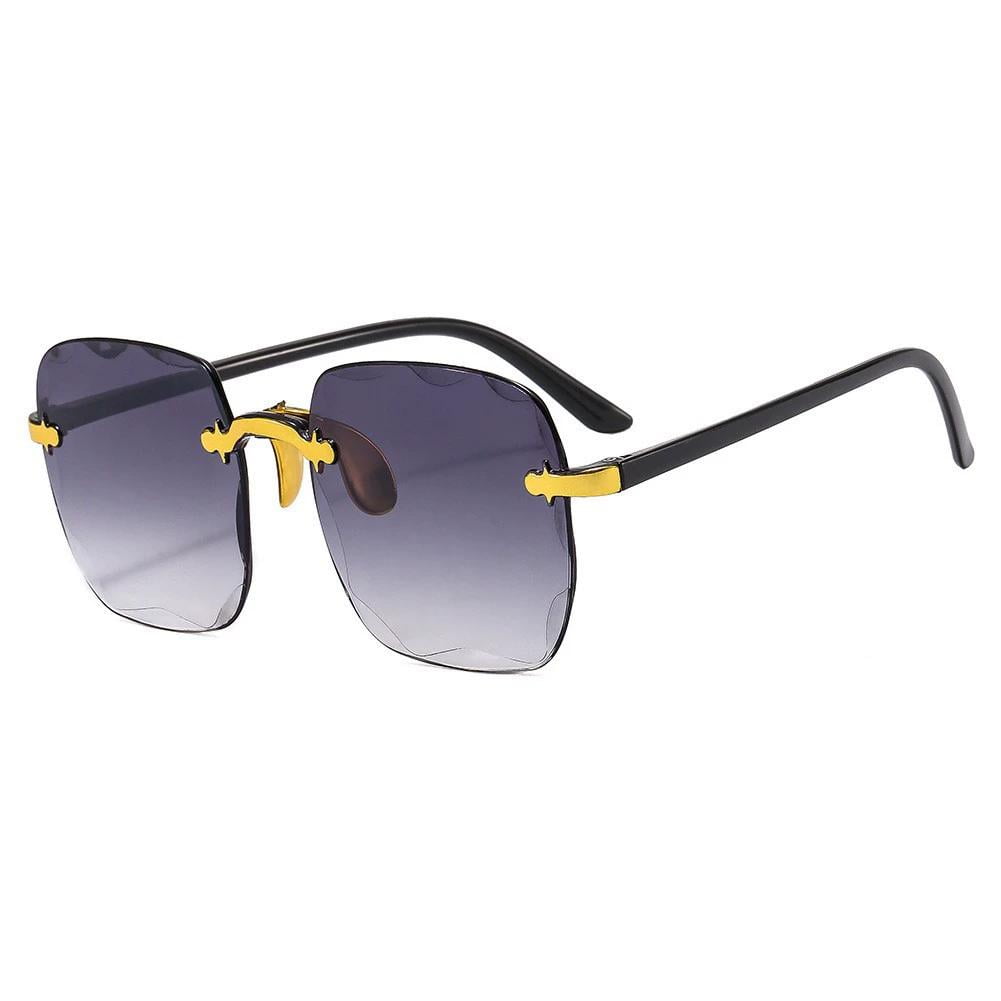 Frameless Square Sunglasses Fashion Trend Cutting Edge Sunglasses Women ...